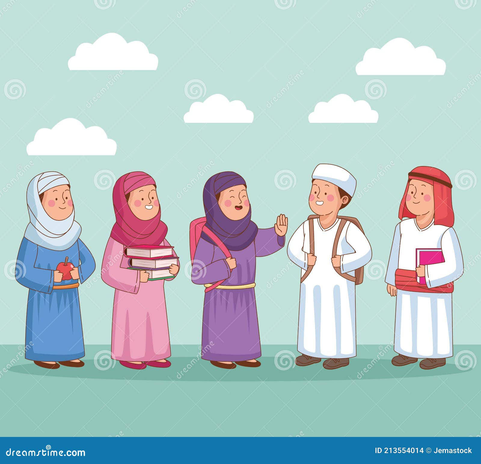 Group Arabic Scientists Working Laboratory Doing Research Test Tube ...