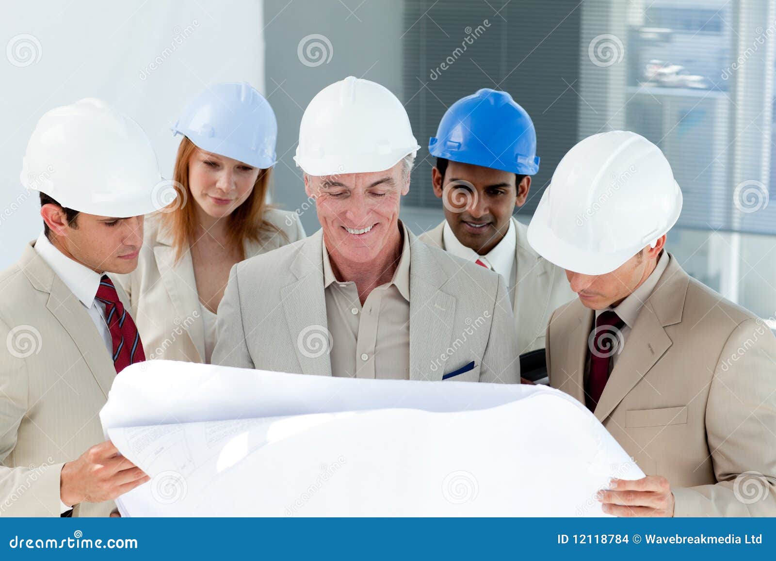 A Group of Architect Discussing a Project Stock Photo - Image of ...