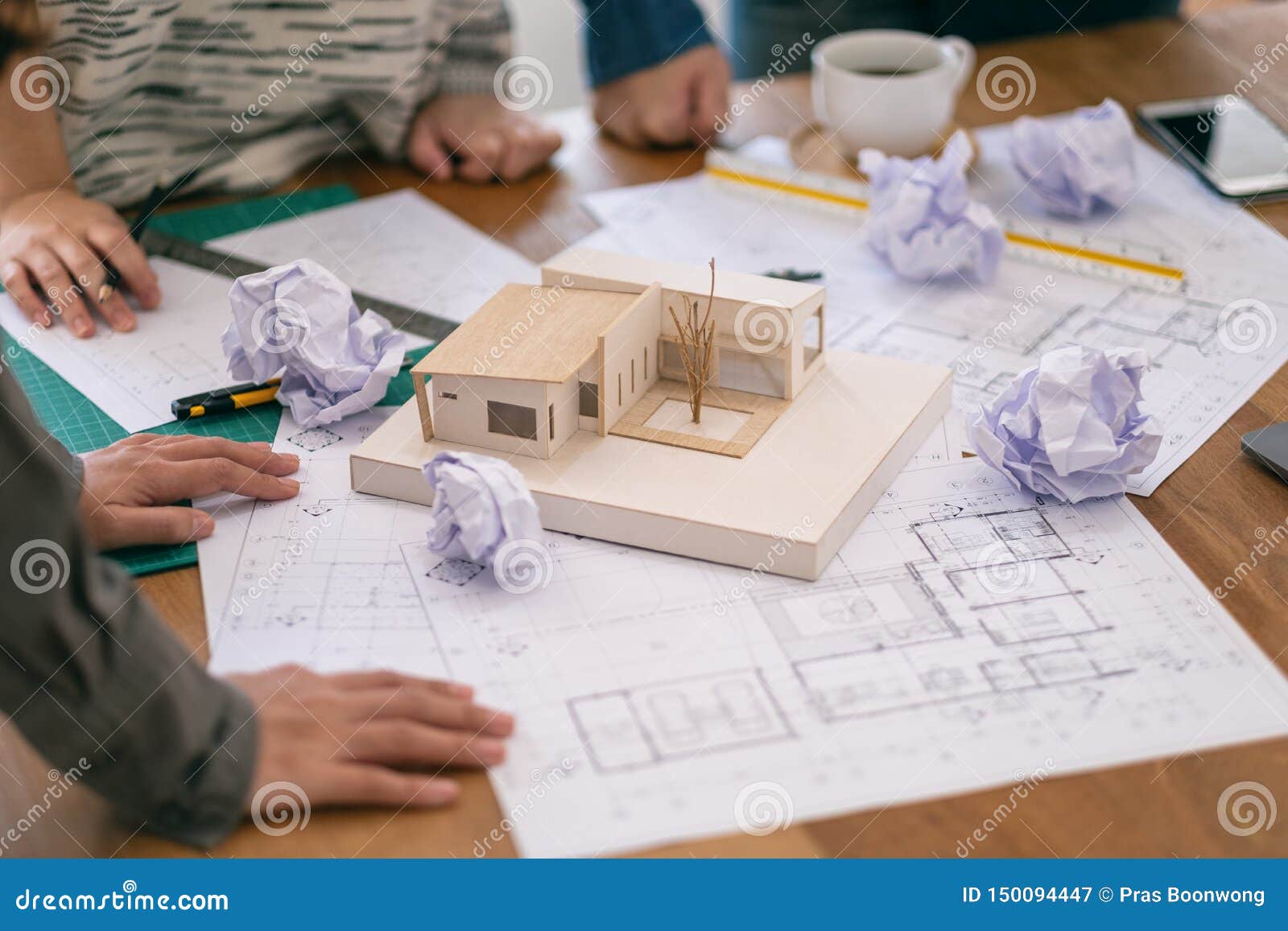 An Architect Feel Stressed after Working on Architecture Model Together ...