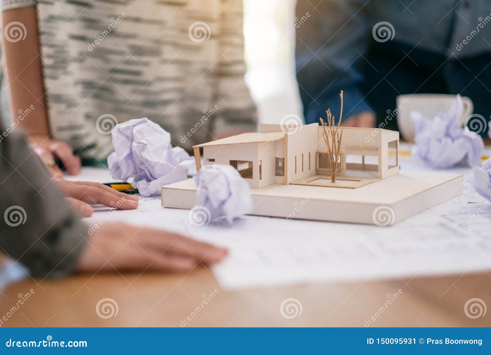 An Architect Feel Stressed after Working on Architecture Model Together ...