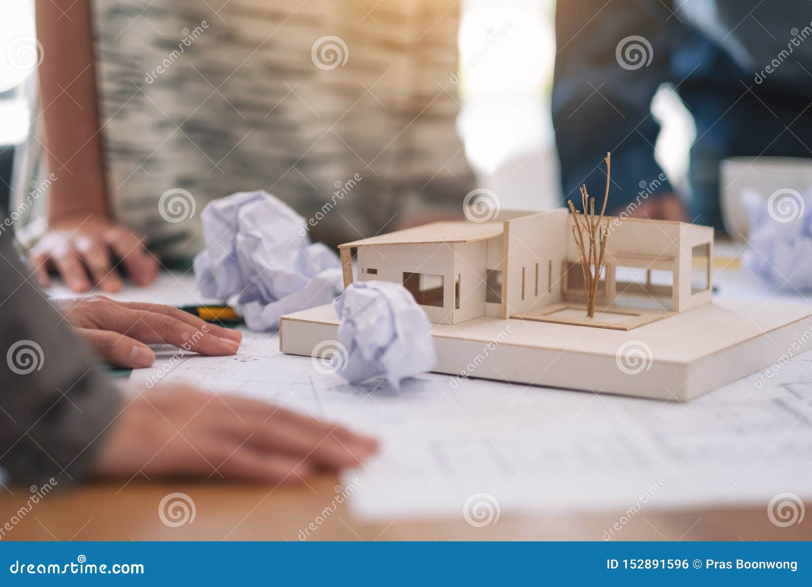 An Architect Feel Stressed after Working on Architecture Model Together ...