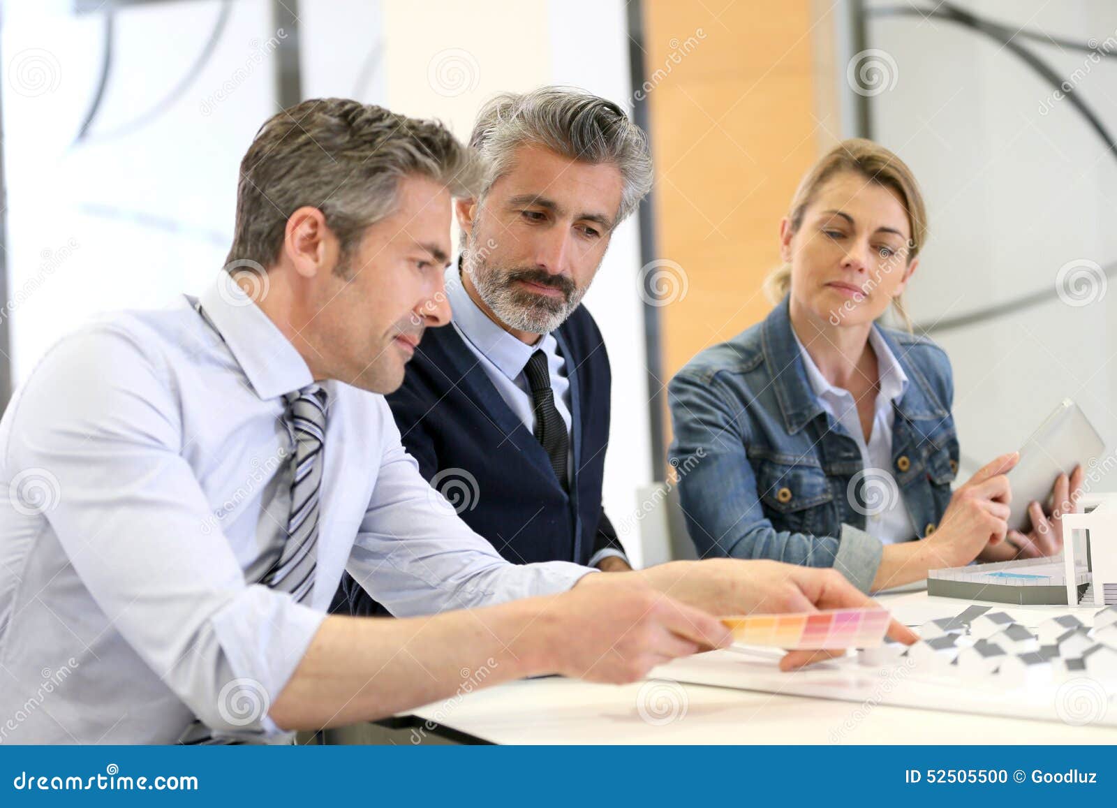 Group of Architect Working on Real Estate Project Stock Photo - Image ...