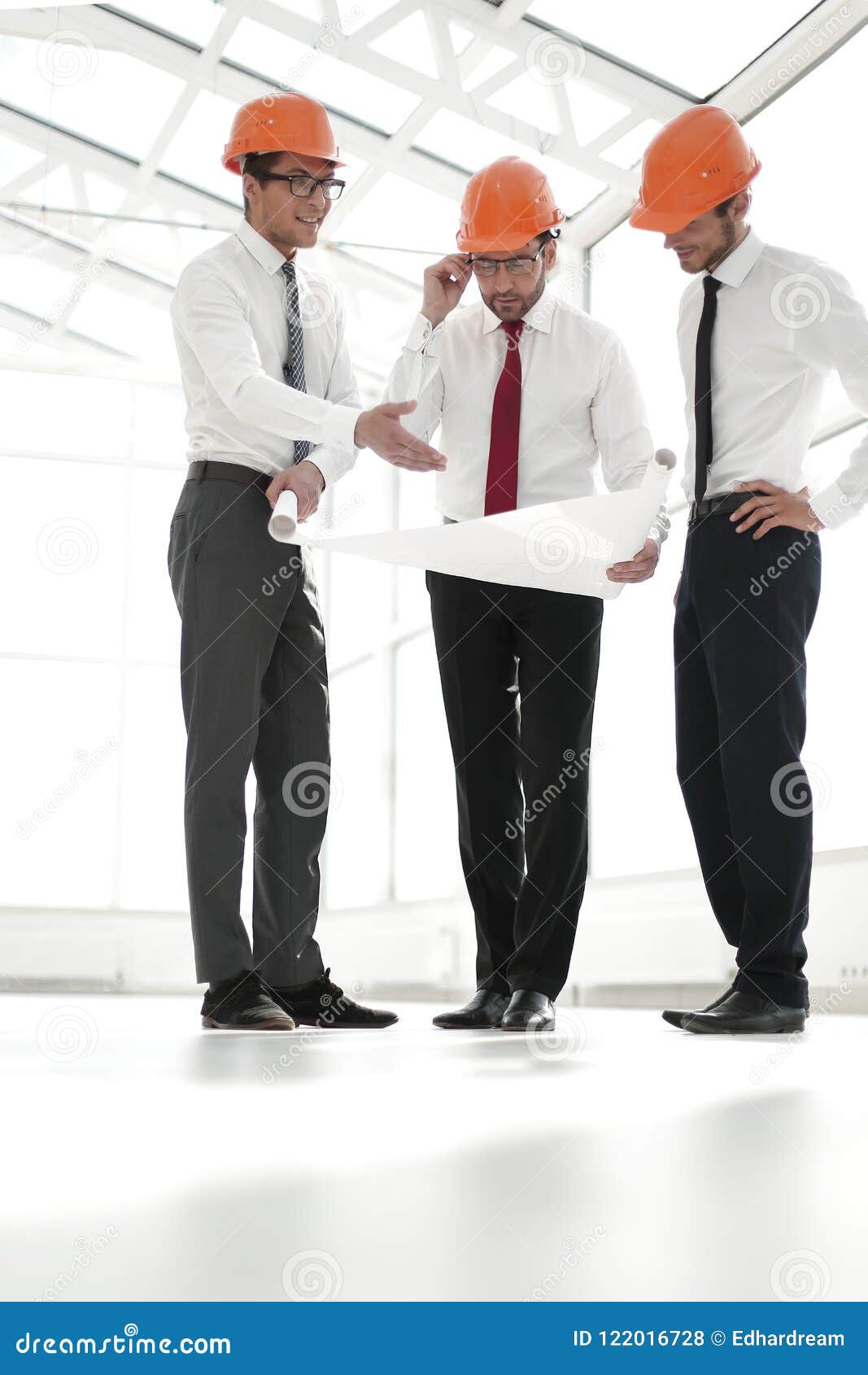 Group of Architects Discussing the Design Sketch of the Project Stock ...