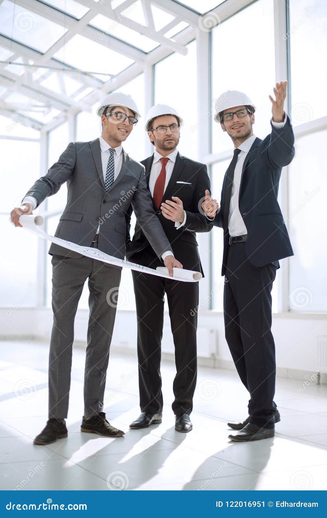 Group of Architects Discussing Ideas for a New Project Stock Image ...