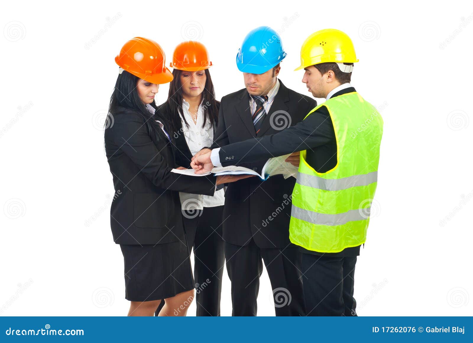 Group of Architects Having Conversation Stock Photo - Image of folder ...