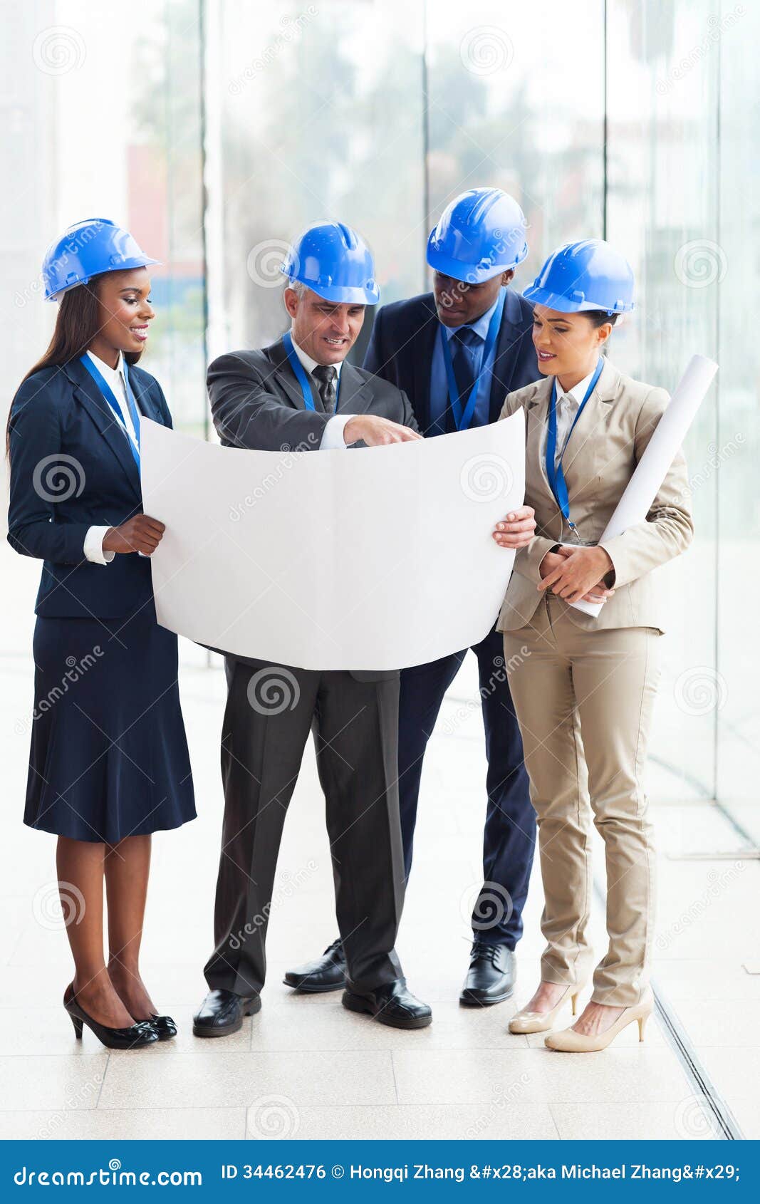 Group architects working stock photo. Image of businesswoman - 34462476