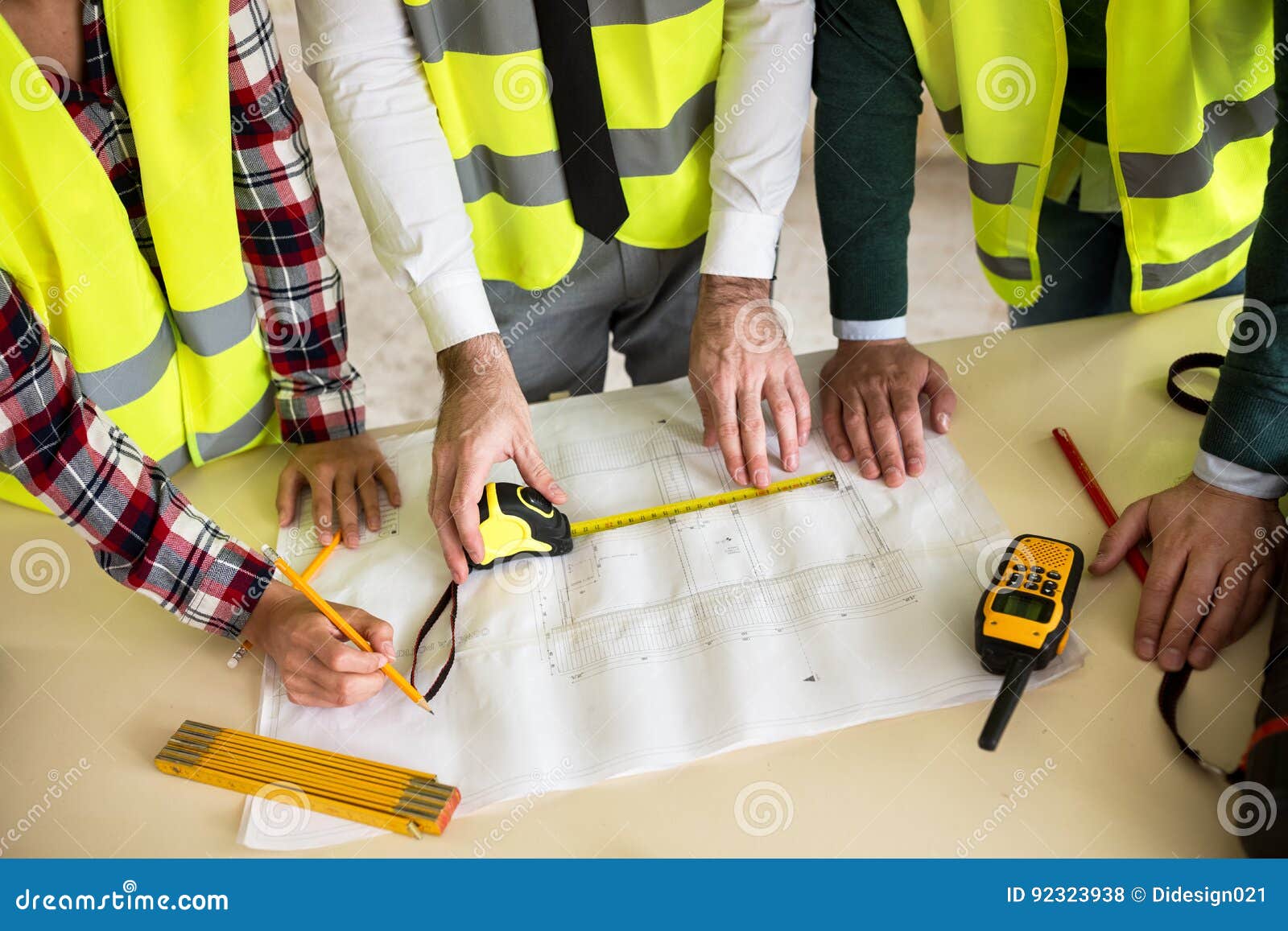 Group of Architects Working on a Project Stock Photo - Image of ...