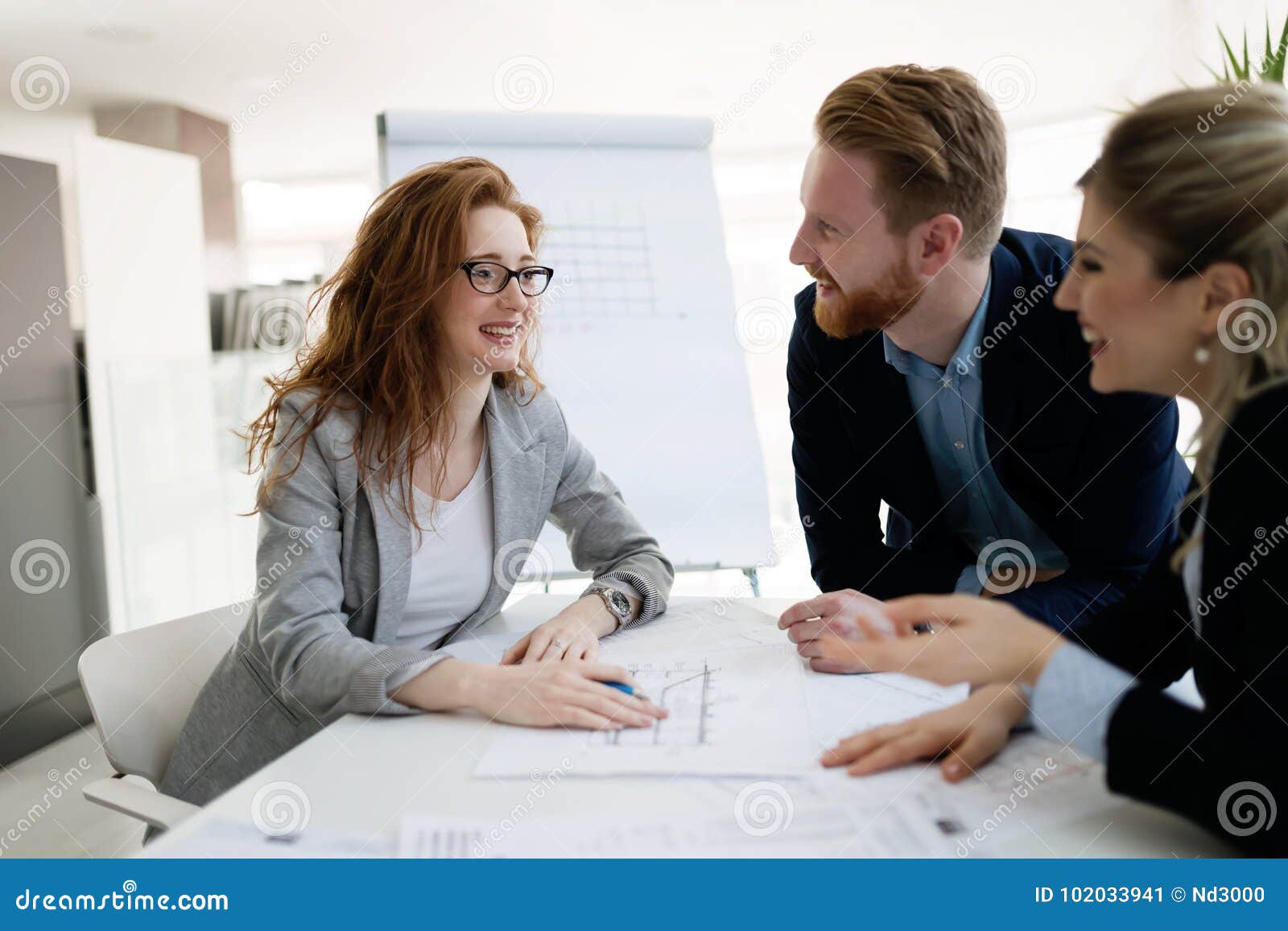 Group of Architects Working Together on Project Stock Image - Image of ...