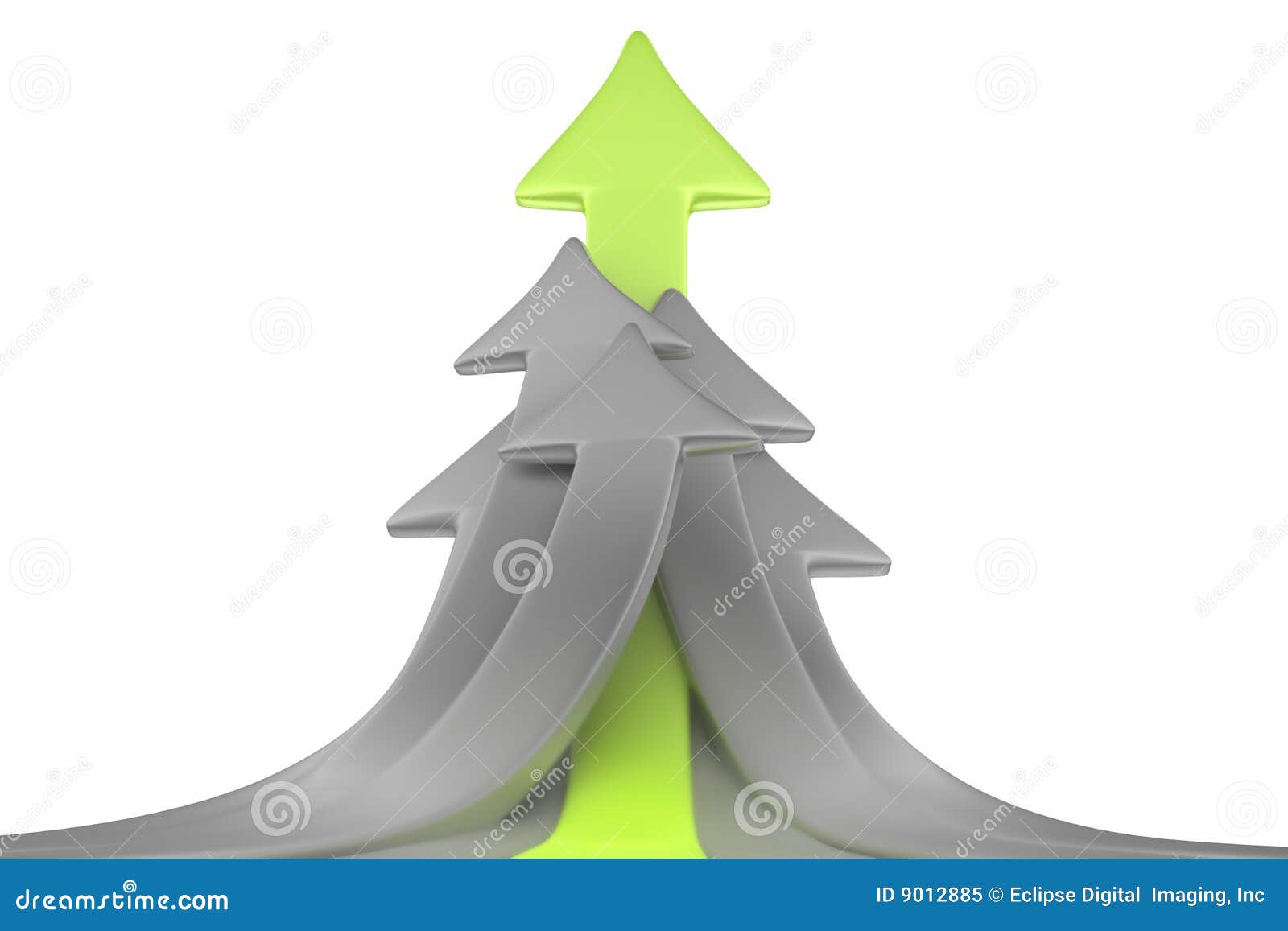 Group of Arrows Pointing Up Stock Illustration - Illustration of ...