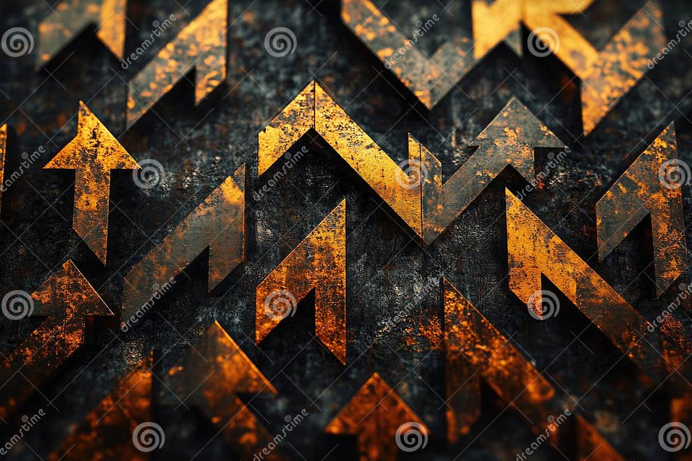 Group of Arrows Pointing Various Ways, Useful for Representing Multiple ...