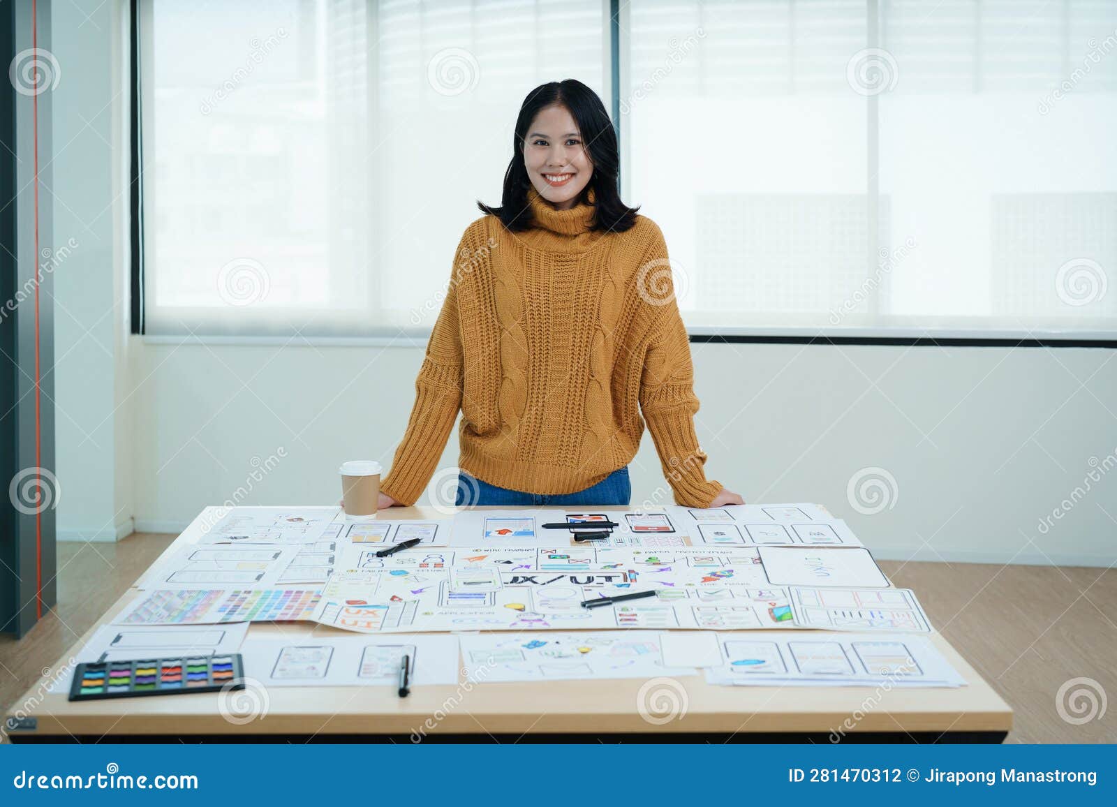 Group of Asian Creative Team Programing Designers Participate in All ...