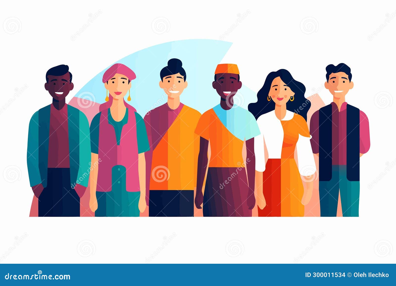 Group of Asian People Isolated Vector Style Illustration Stock Vector ...