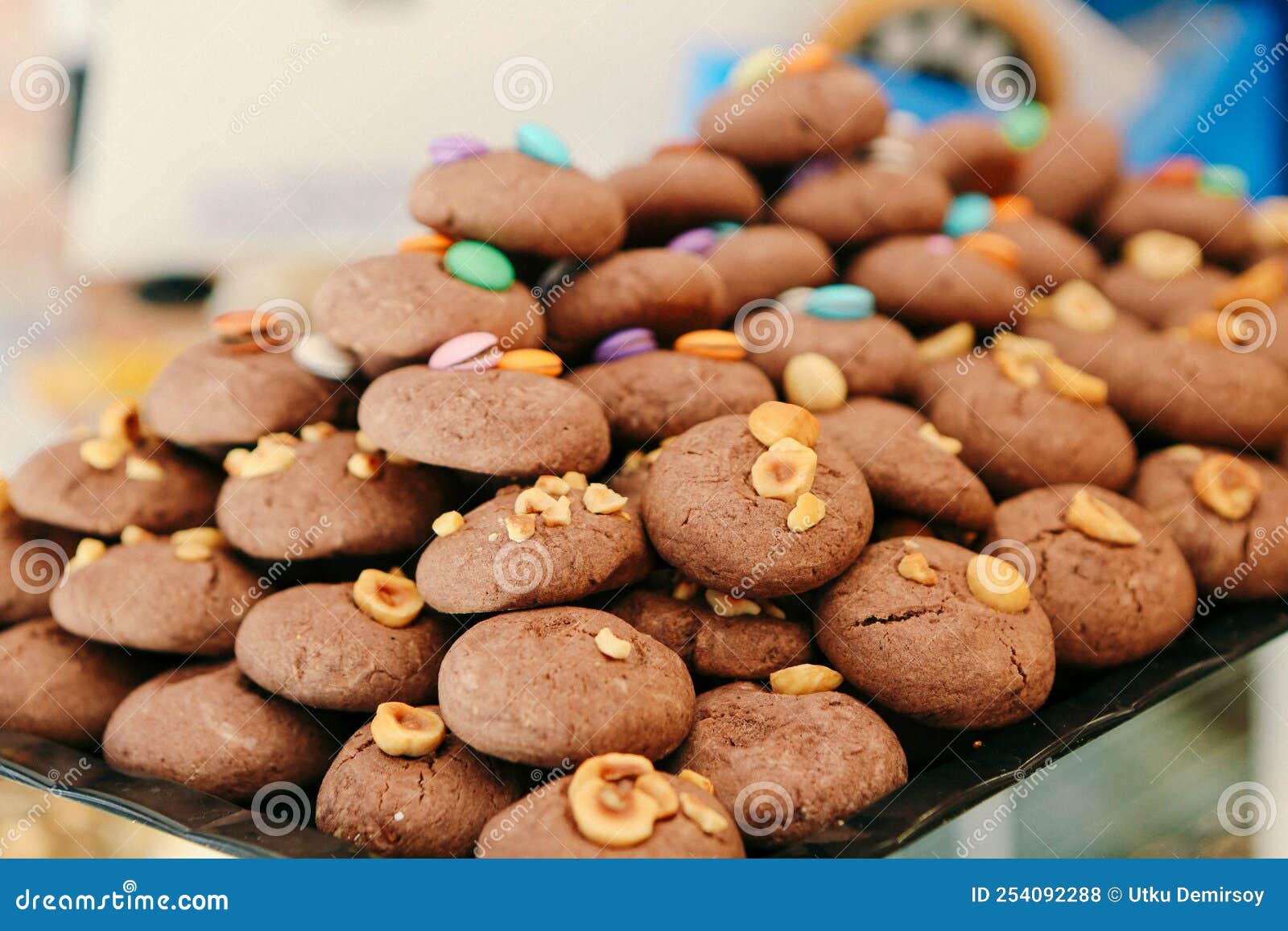 Group Of Assorted Cookies Chocolate Chip Oatmeal Raisin White