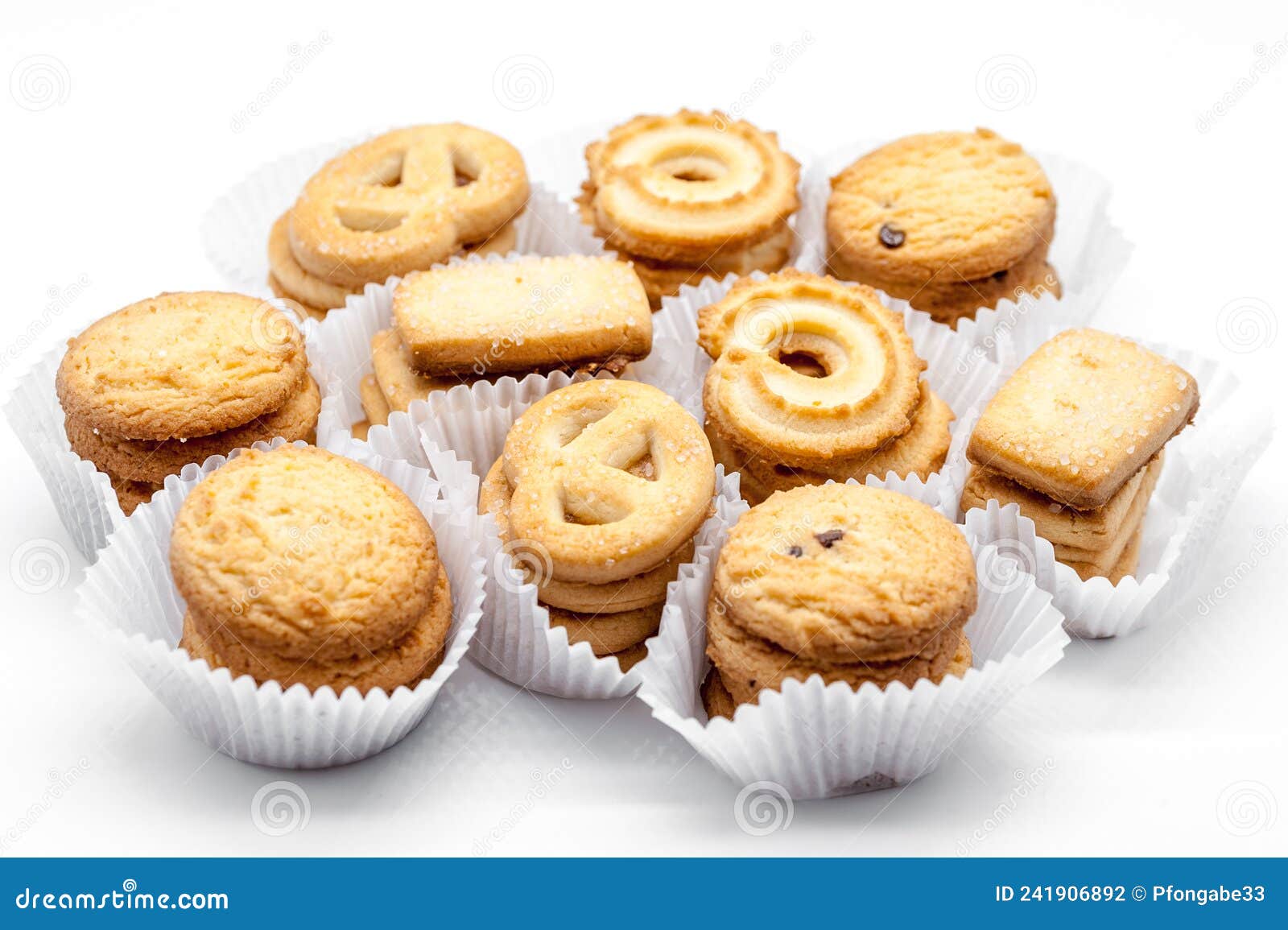Group of assorted cookies stock photo. Image of group - 241906892