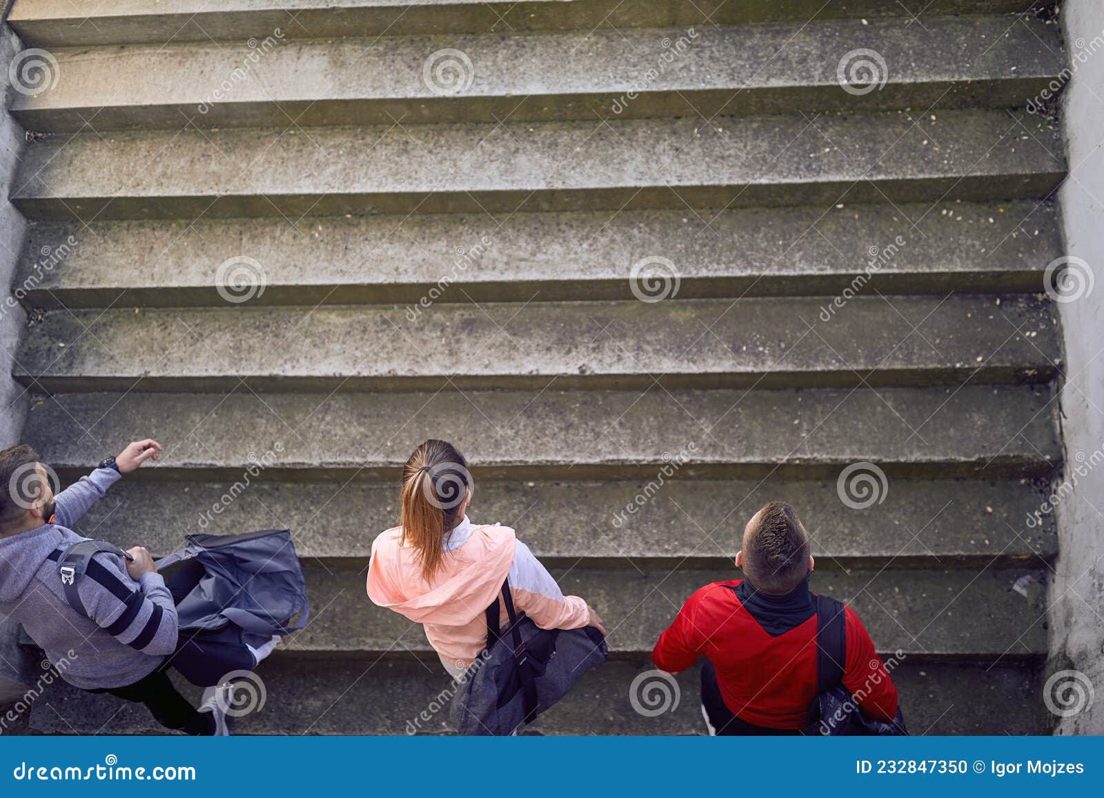 Group of Athletes Going To the Practice Stock Photo - Image of exercise ...