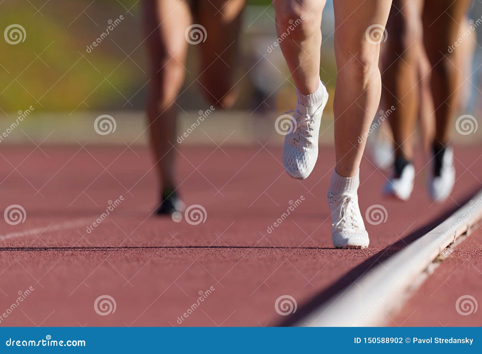 Group of Athletes Sprinters Run Speed on Track Stock Photo - Image of ...