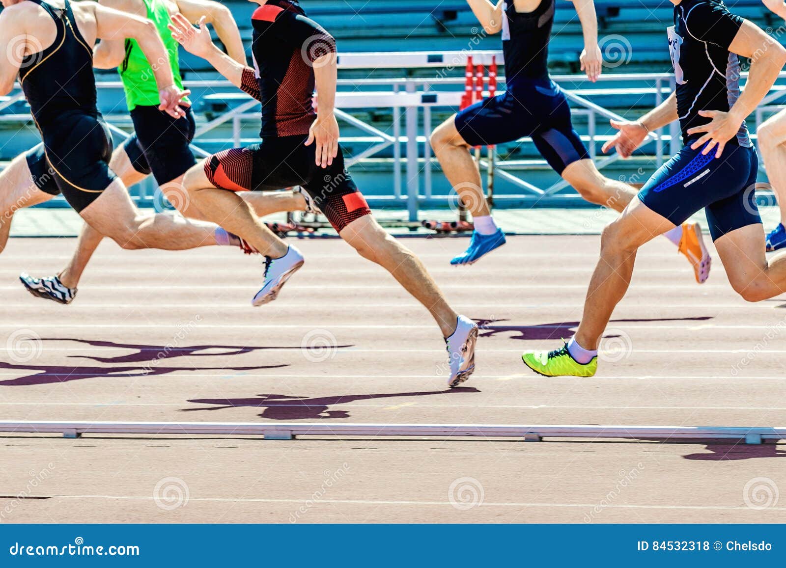Group of Athletes Sprinters Stock Photo - Image of sprinters, people ...