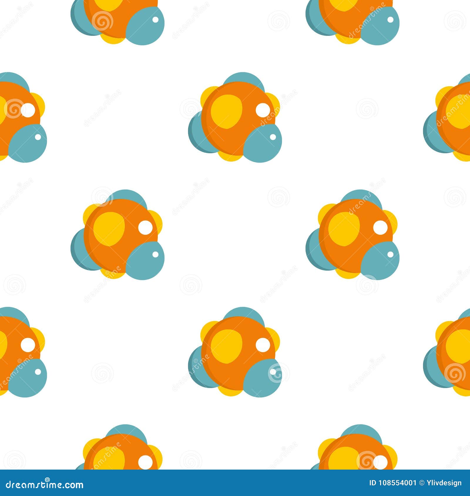 Group of Atoms Forming Molecule Pattern Seamless Stock Vector ...