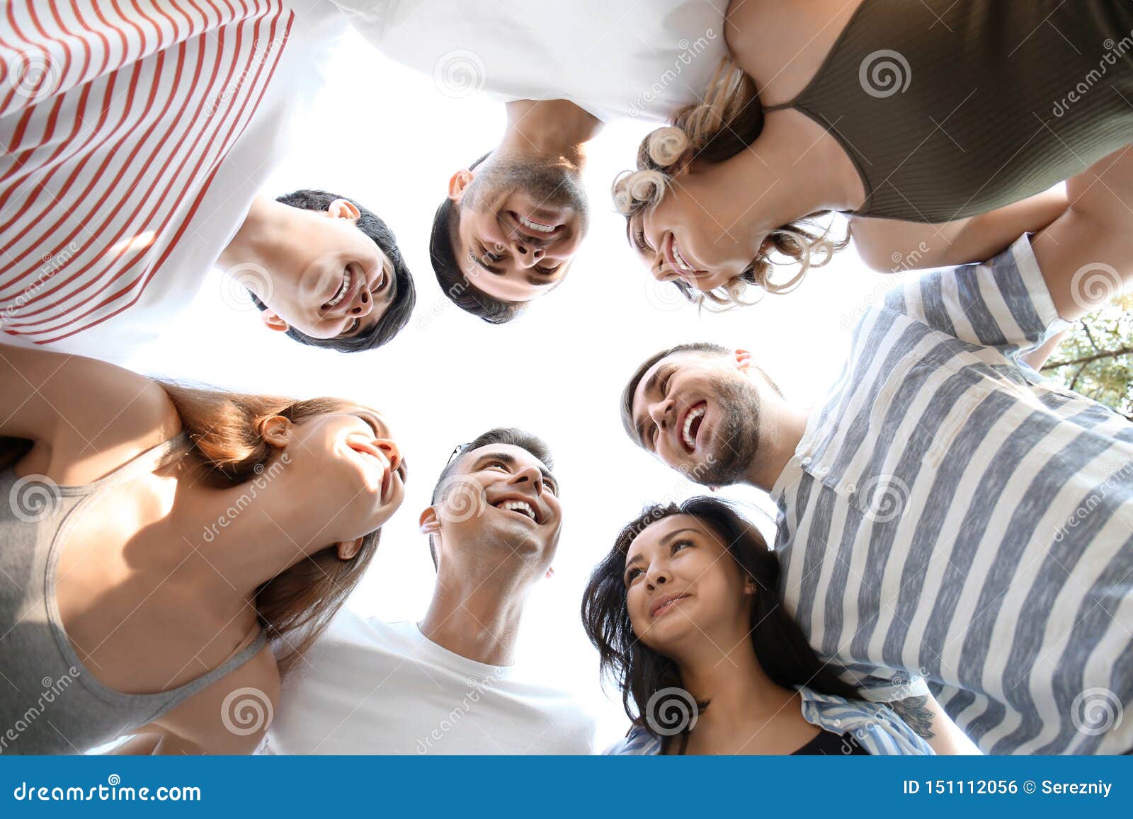 Group of Attractive Young People Outdoors Stock Photo - Image of ...