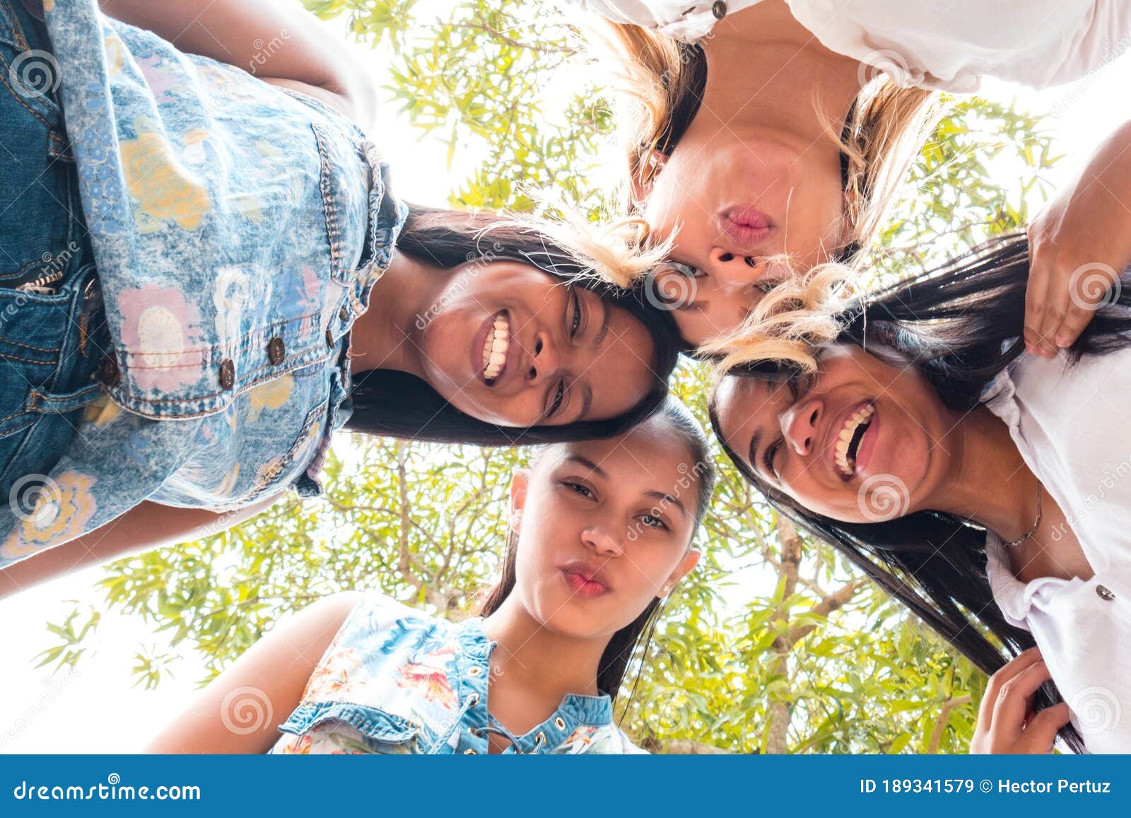 Group of Attractive Young Women of Different Ethnicities with a Face ...