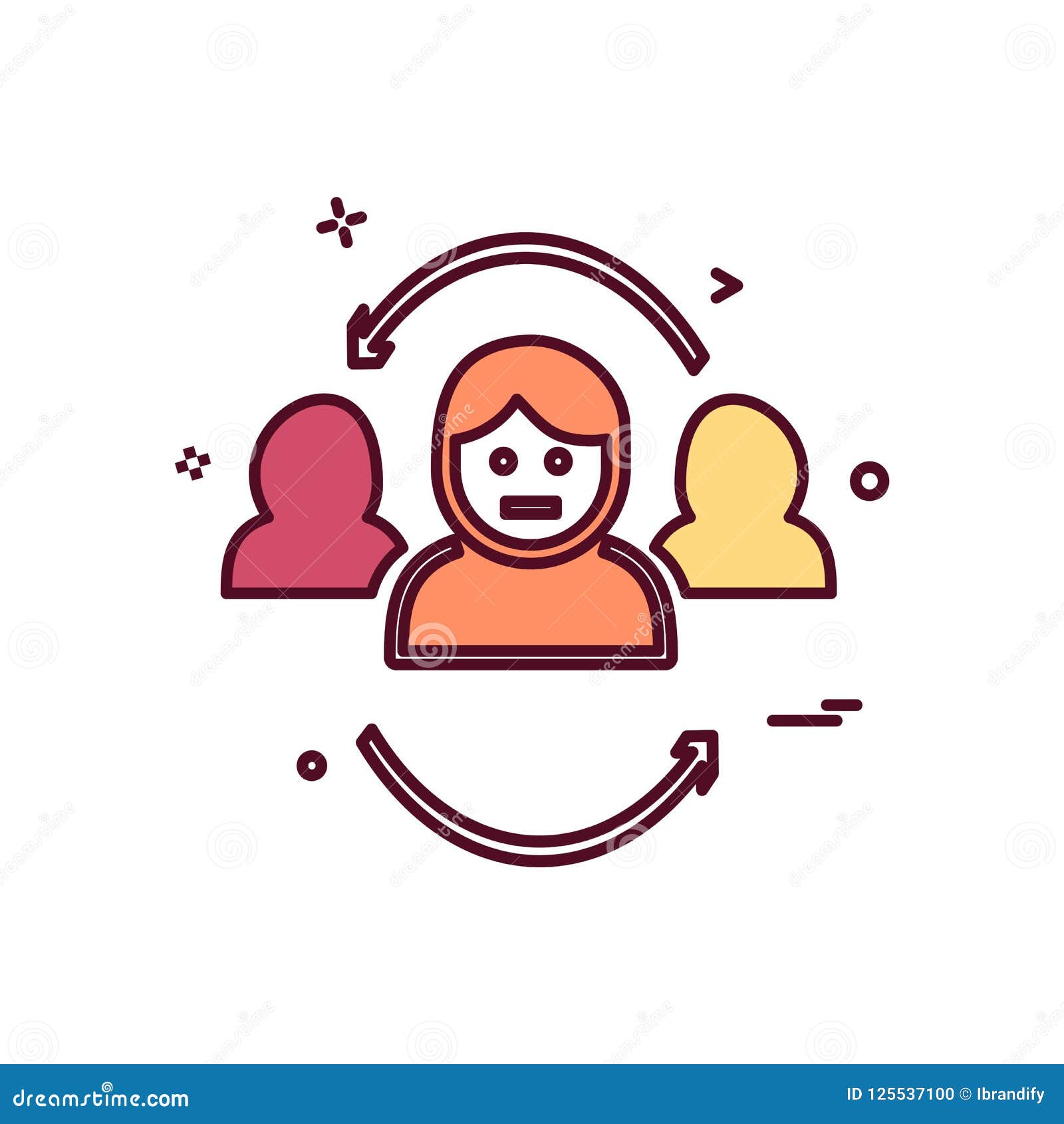 Group Avatar Icon Design Vector Stock Vector - Illustration of concept ...