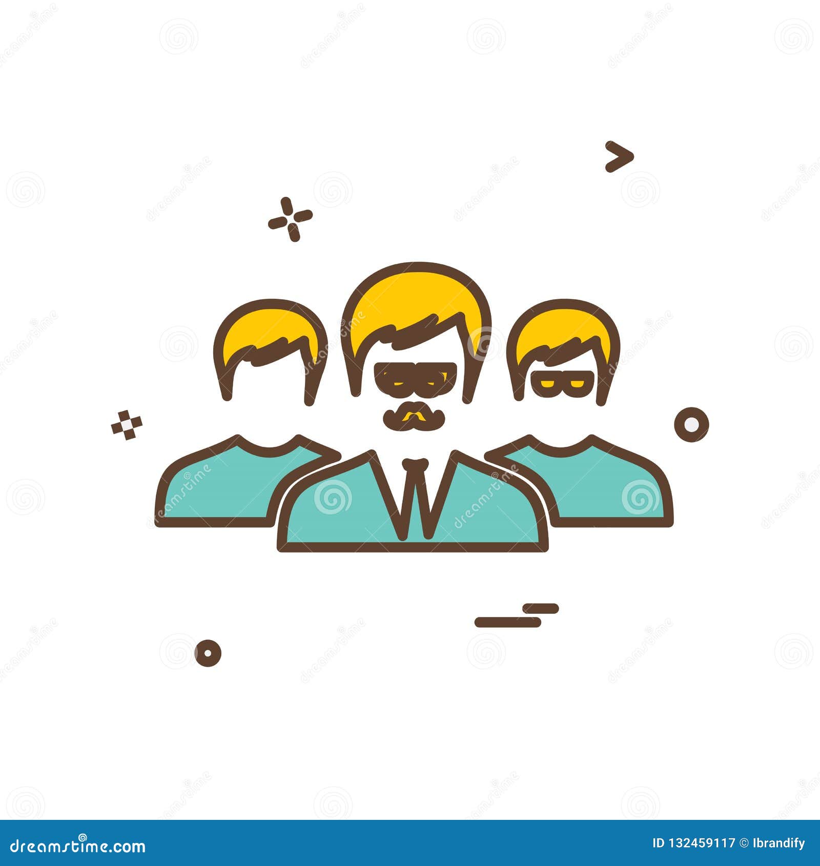 Group Avatar Icon Design Vector Stock Vector - Illustration of icons ...