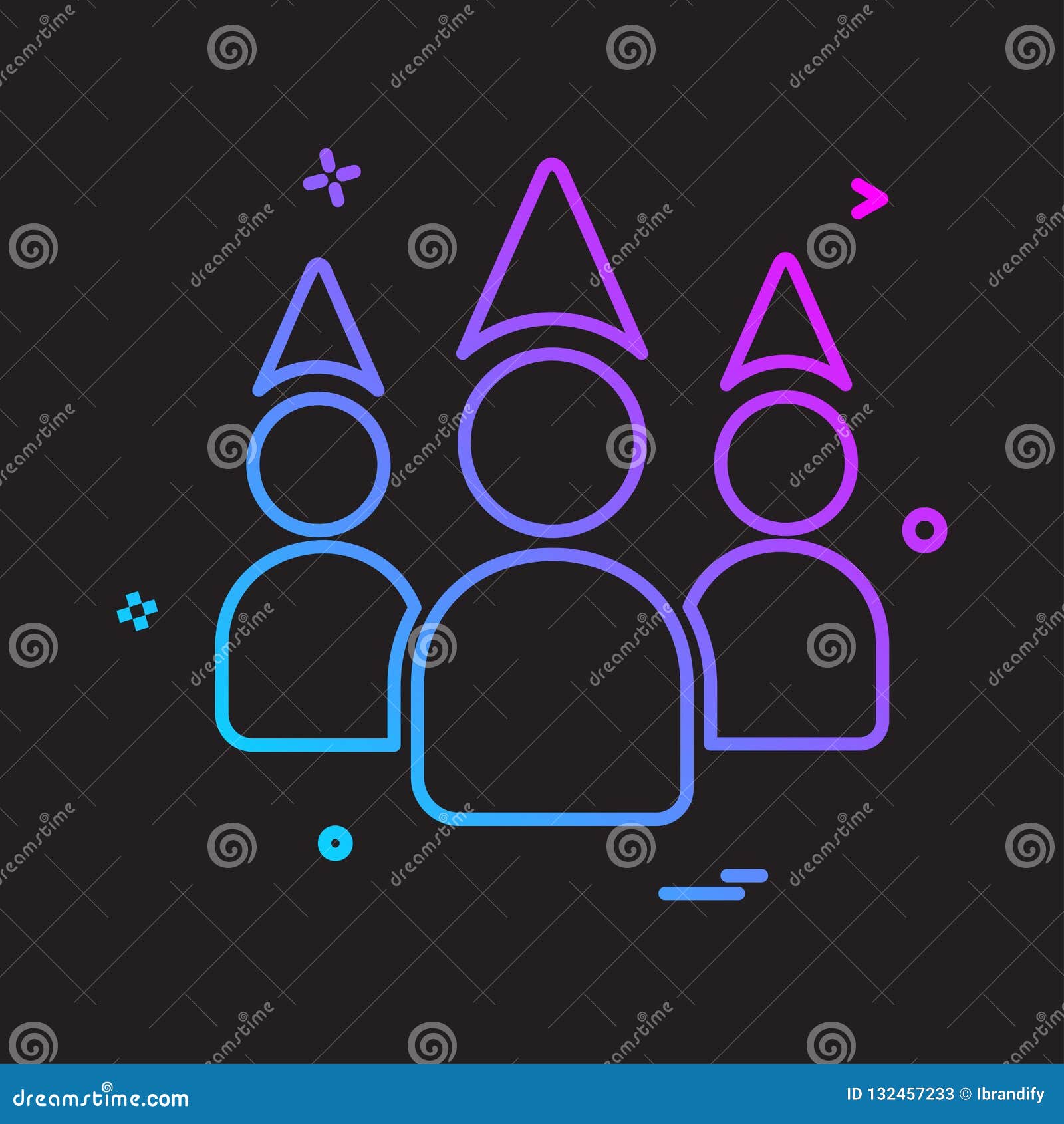 Group Avatar Icon Design Vector Stock Vector - Illustration of icons ...