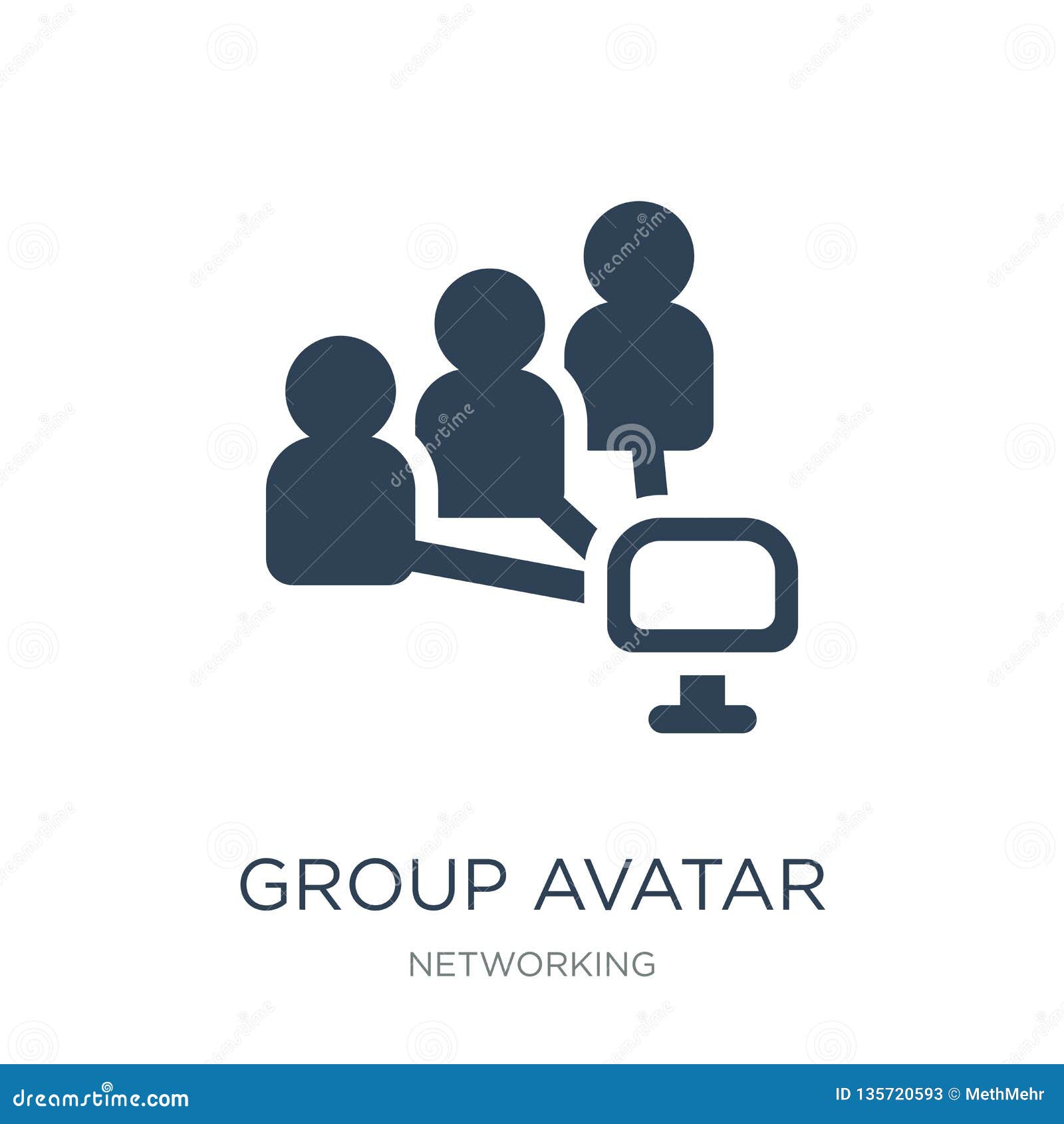 Group Avatar Vector Icon In 6 Different Modern Styles. Black, Two ...