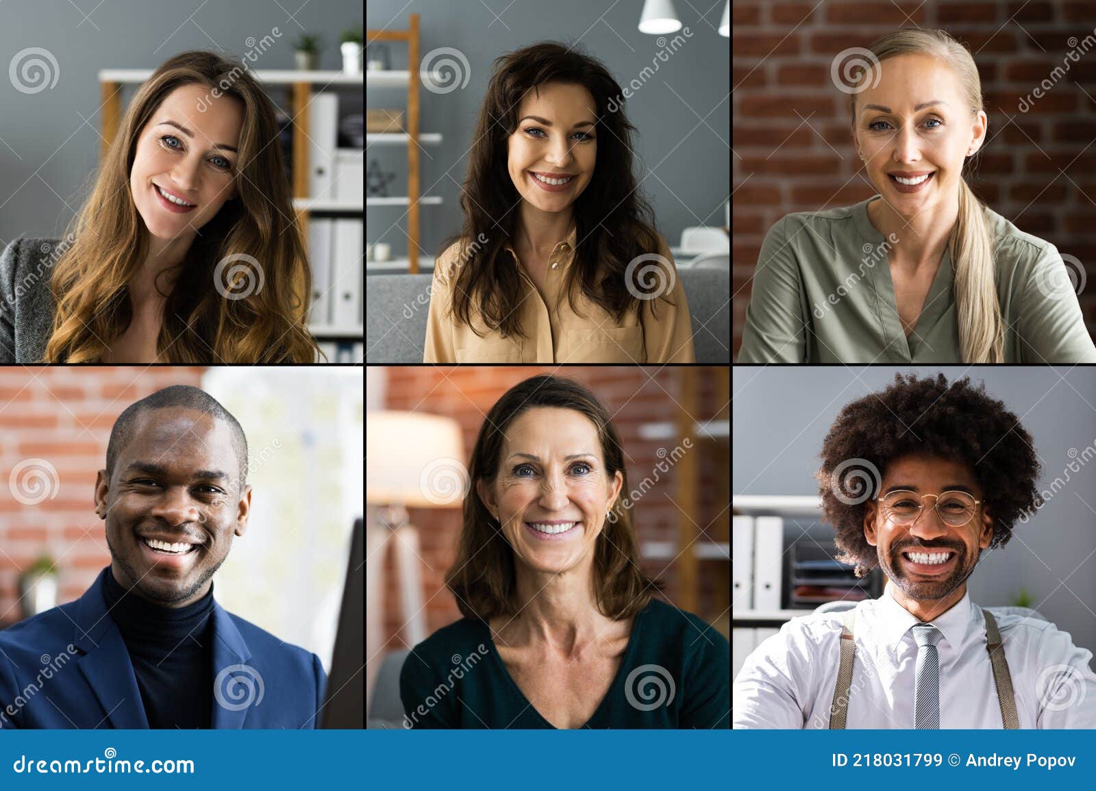 Group Avatar Photos Collage. Multicultural People Stock Image - Image ...