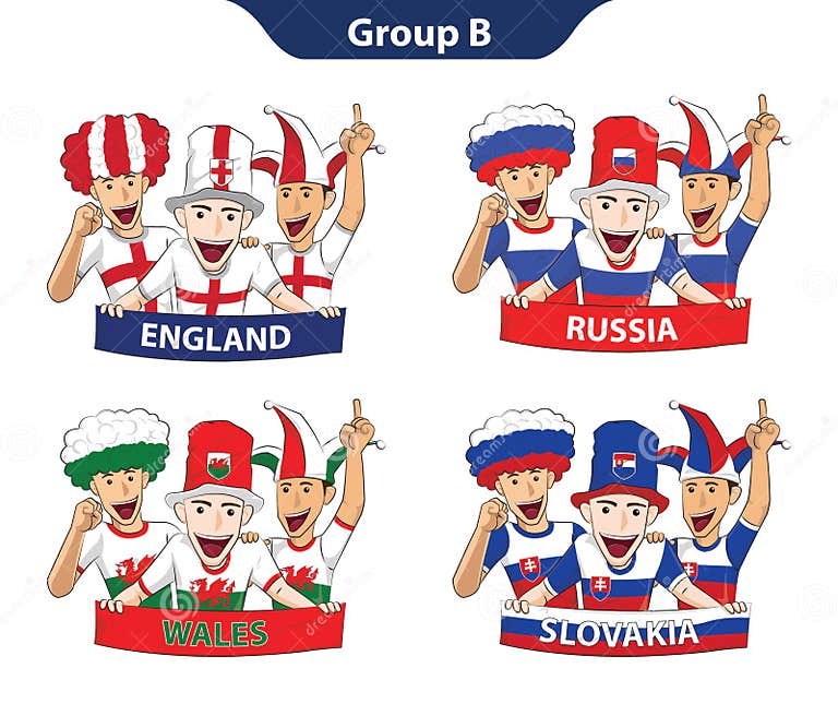 Group B Euro 2016 stock vector. Illustration of design - 65636976