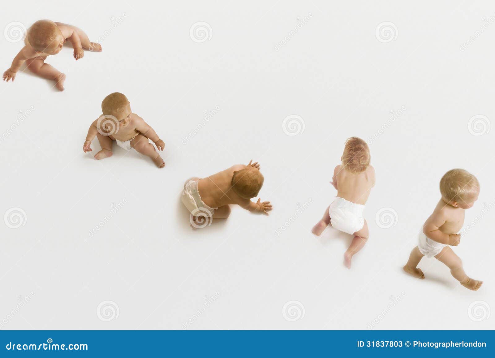 Group of Babies stock image. Image of innocent, learning - 31837803
