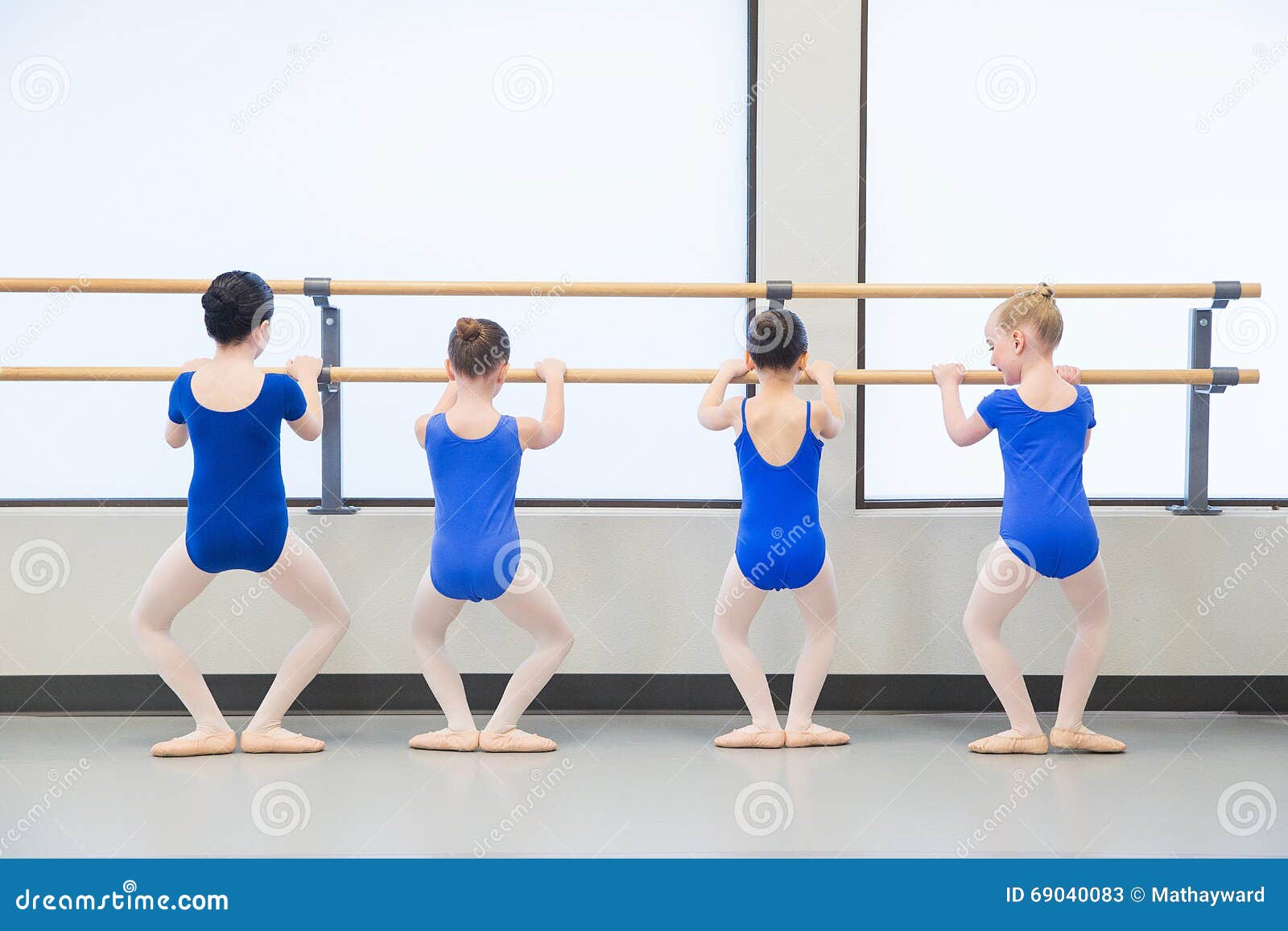 Group of Ballet Dancers in Studio Stock Image - Image of beginner ...