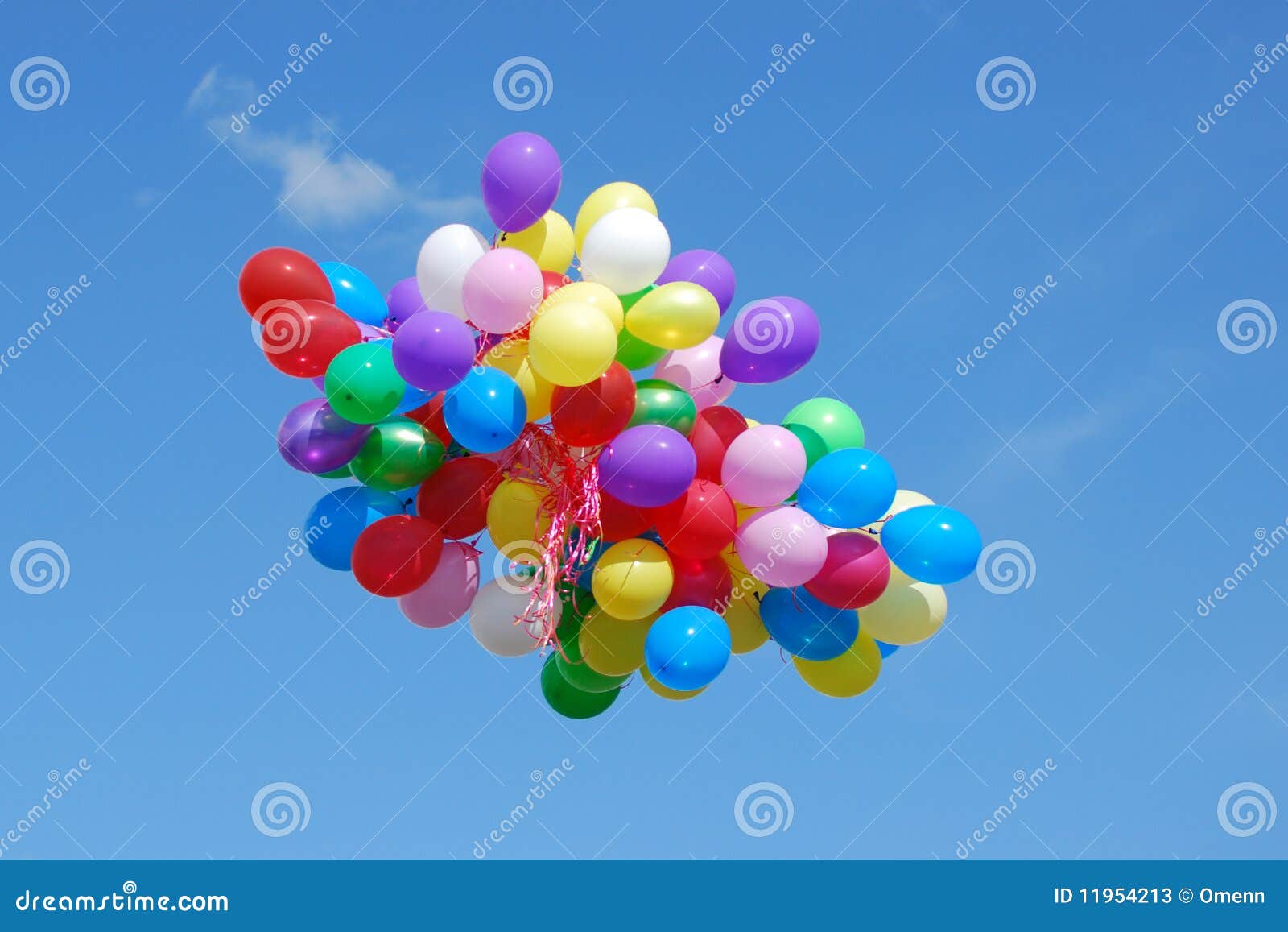 Group of balloons stock image. Image of large, flying - 11954213