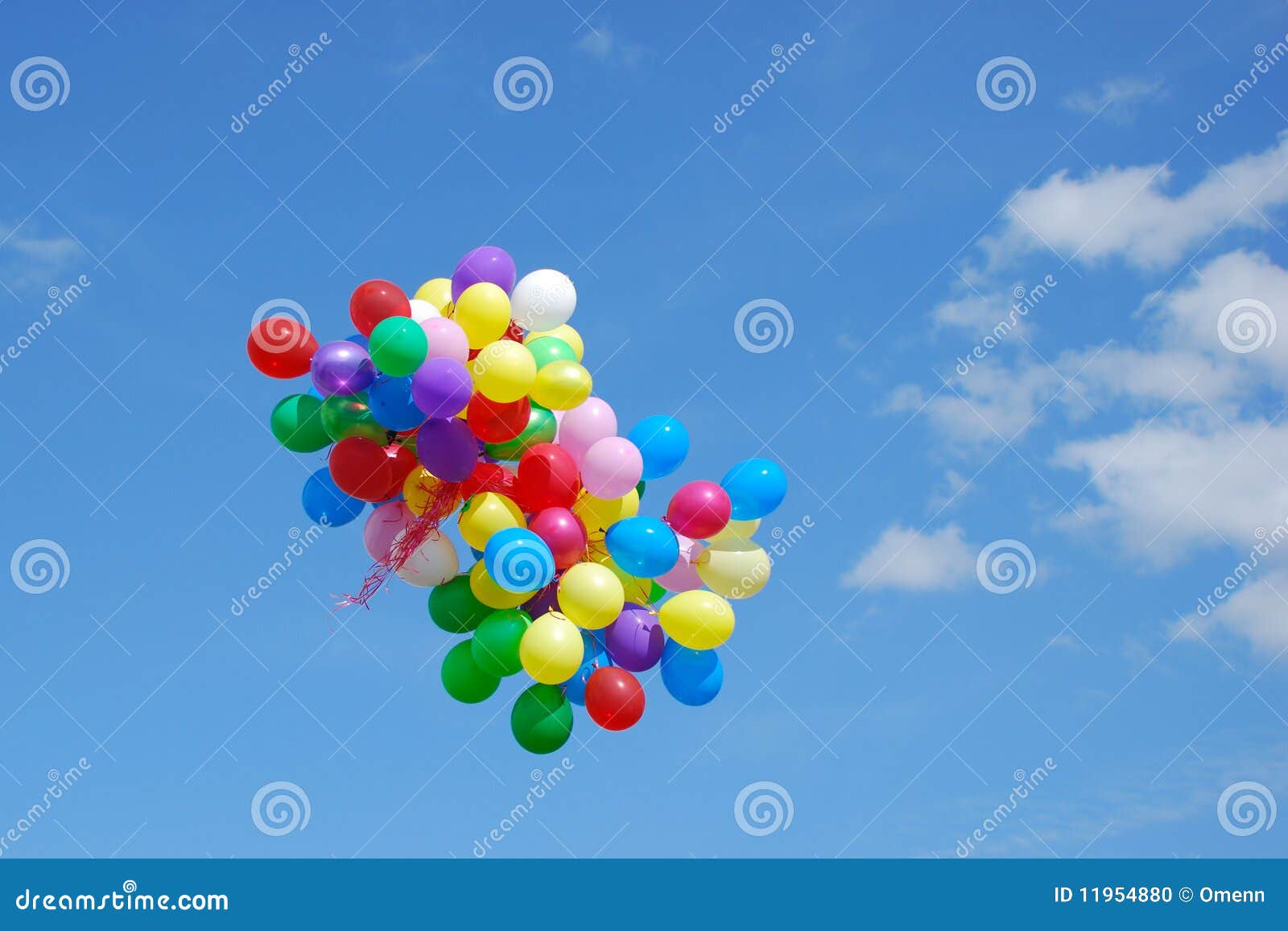 Group of balloons stock photo. Image of party, green - 11954880