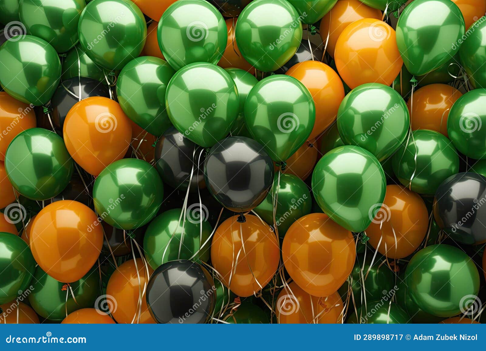 A Group of Balloons in Different Colors Stock Illustration ...