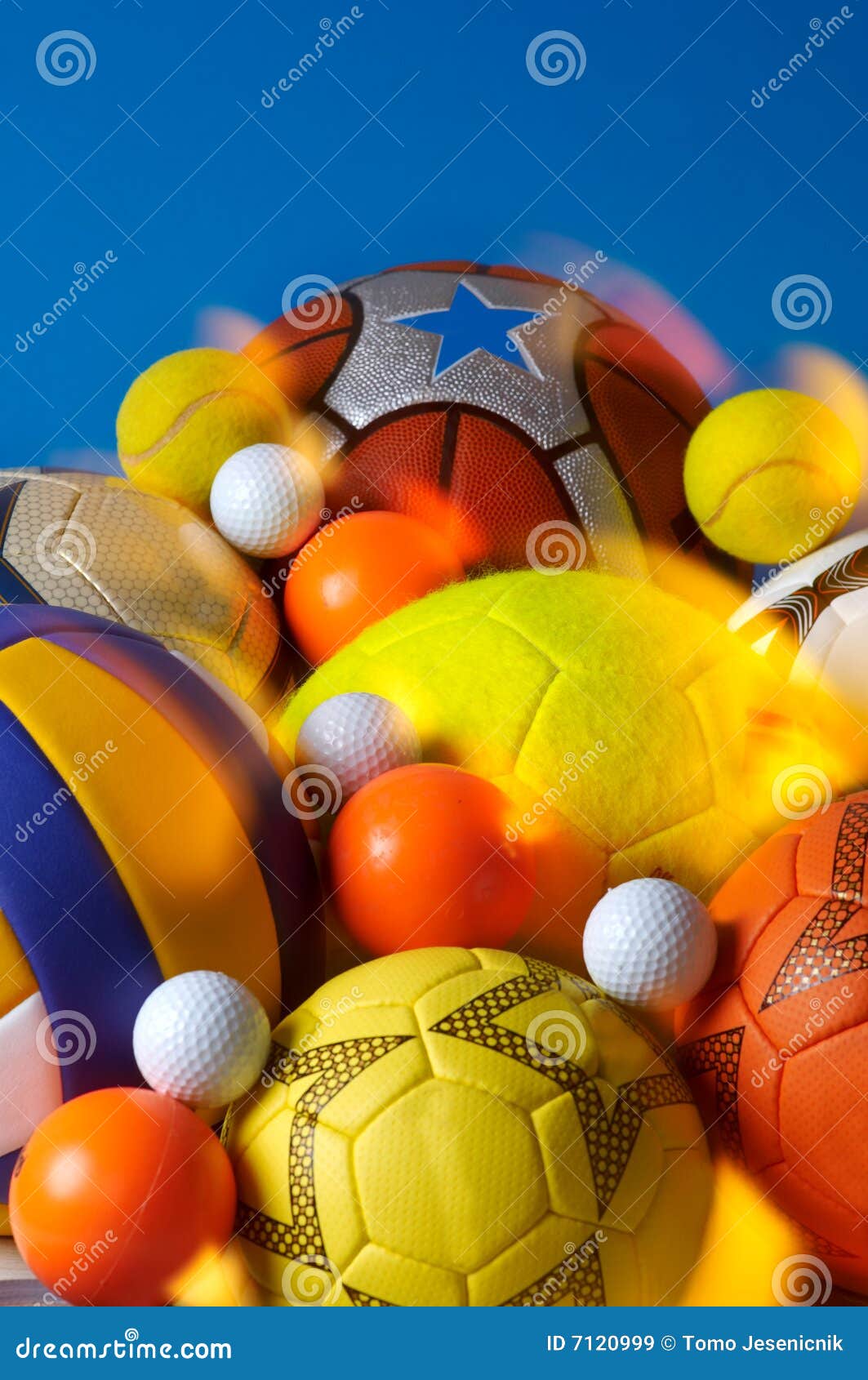 Group of balls stock image. Image of group, ball, blur - 7120999
