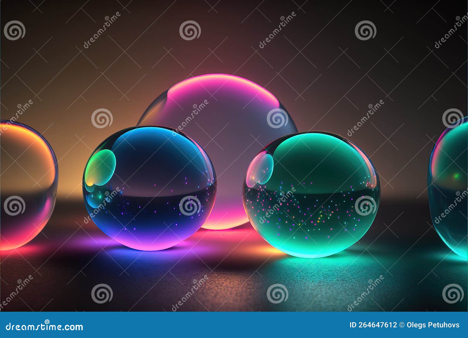 A Group of Balls with Different Colors on Them and a Black Background ...