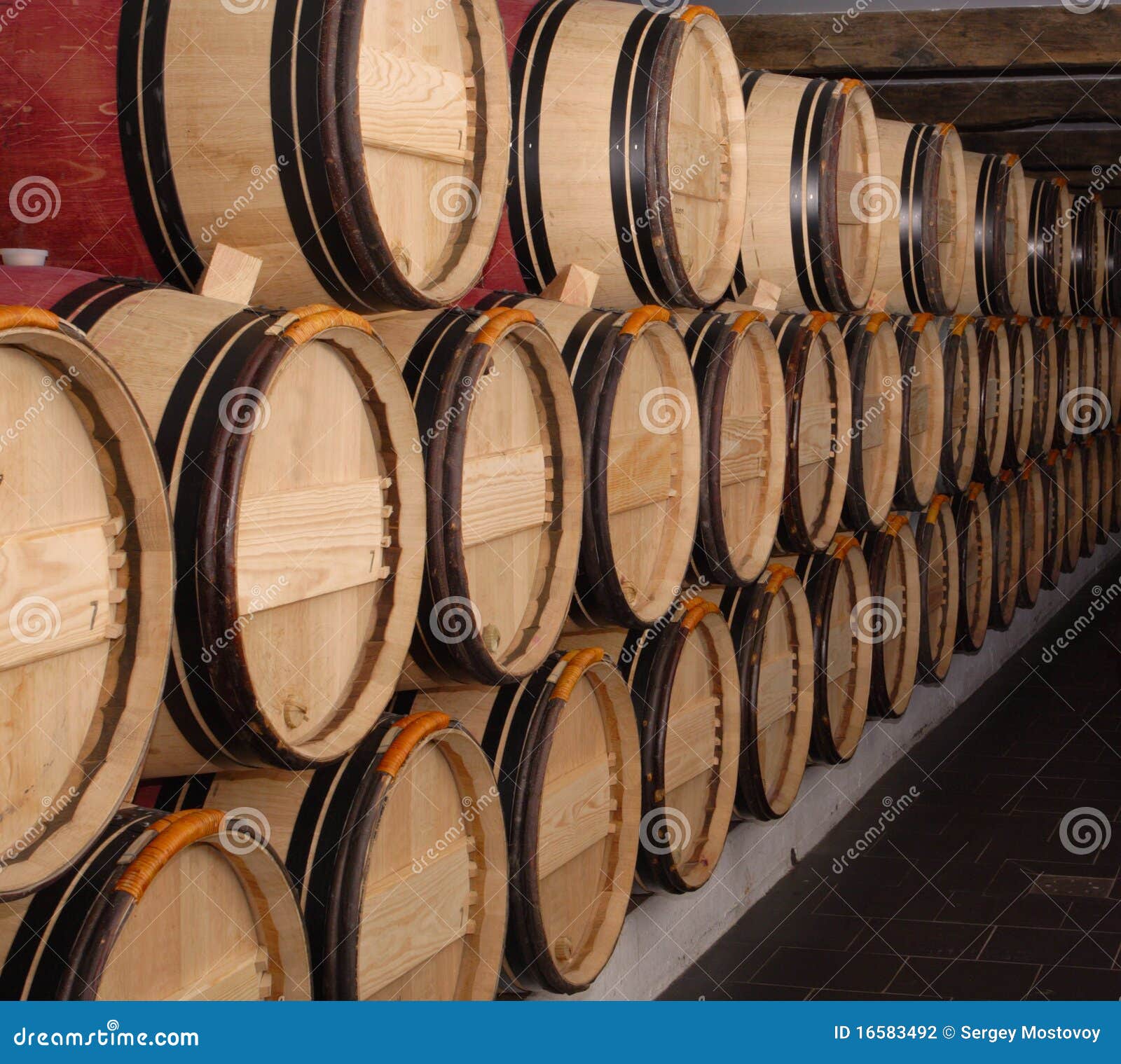 Group of barrels stock photo. Image of france, cellar - 16583492