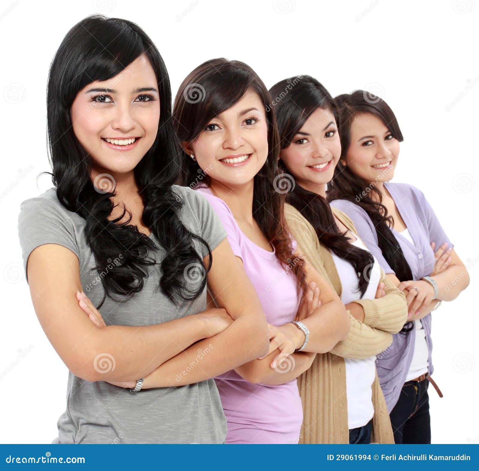 Group of Beautiful Women Smiling Stock Photo - Image of casual ...