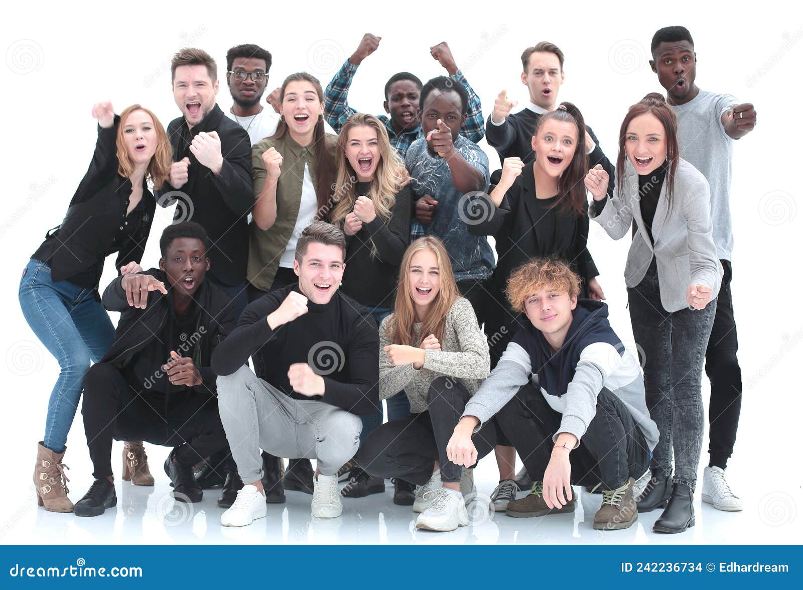 Group of Beautiful Young People Stock Photo - Image of friendship ...