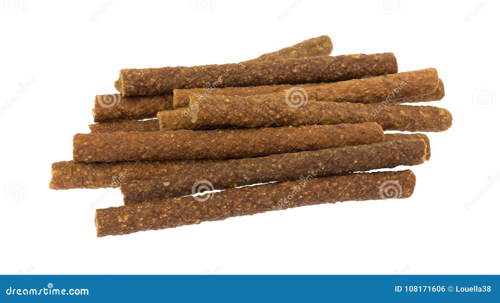 Beef Sticks on a White Background Stock Photo - Image of tasty, protein ...
