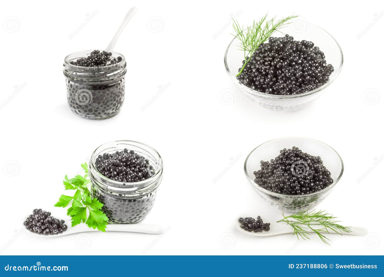 Set of Beluga Roe Isolated on a White Background Stock Photo - Image of ...