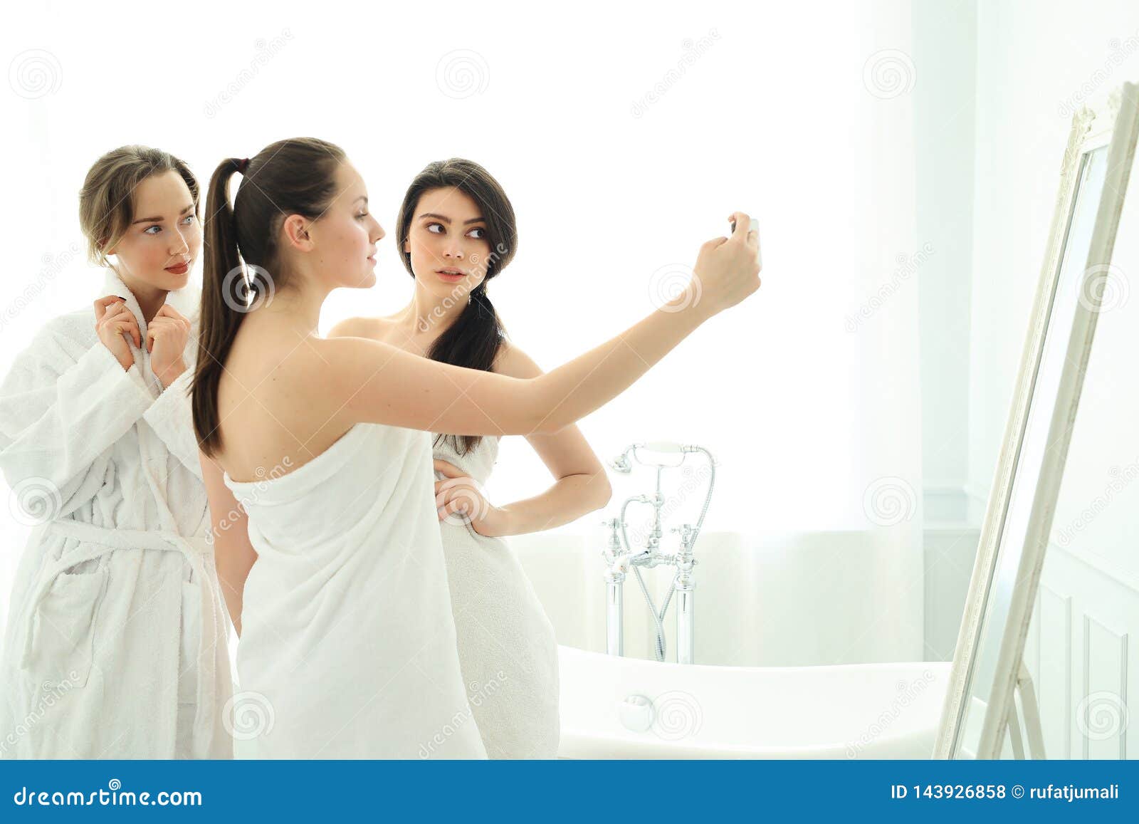 Women in spa stock photo. Image of relaxation, skin - 143926858
