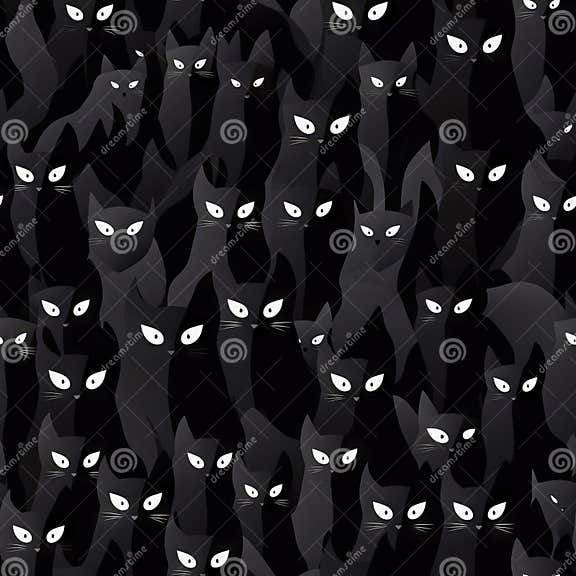 A Group of Black Cats with Red Eyes Stock Image - Image of supernatural ... A Group of Black Cats with Red Eyes Stock Image - Image of supernatural ...