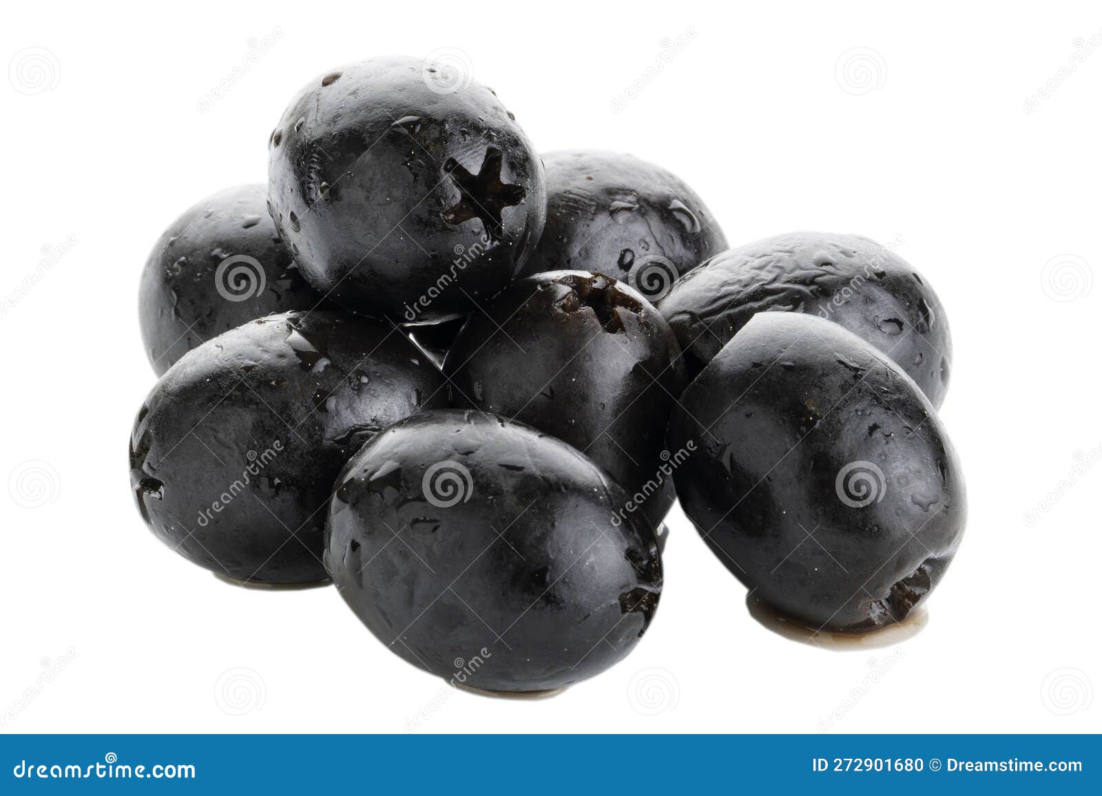 Group of Black Olives Isolated on a White Background Stock Photo ...