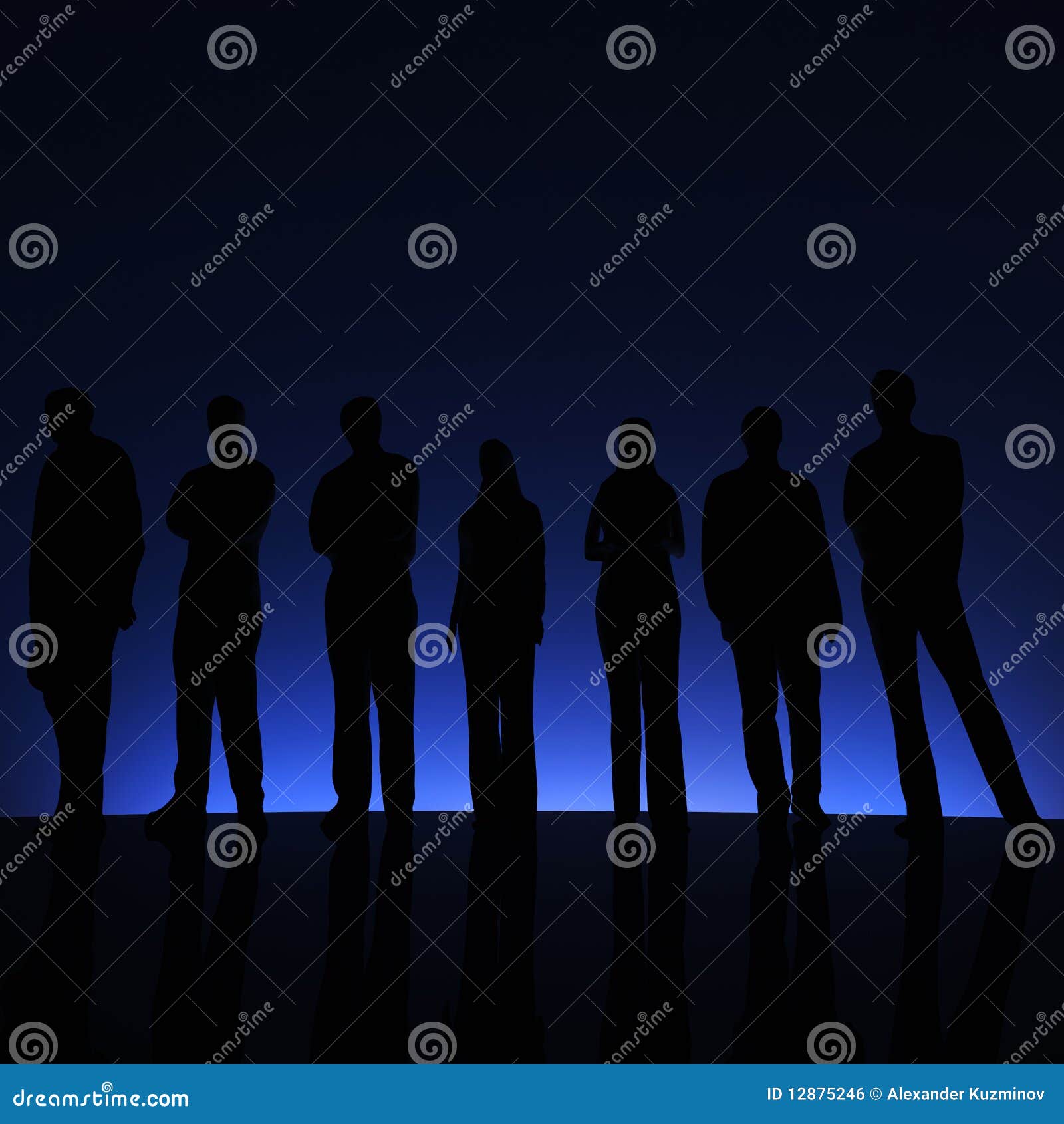 Group.Blue. illustrazione di stock. Illustrazione di posa - 12875246