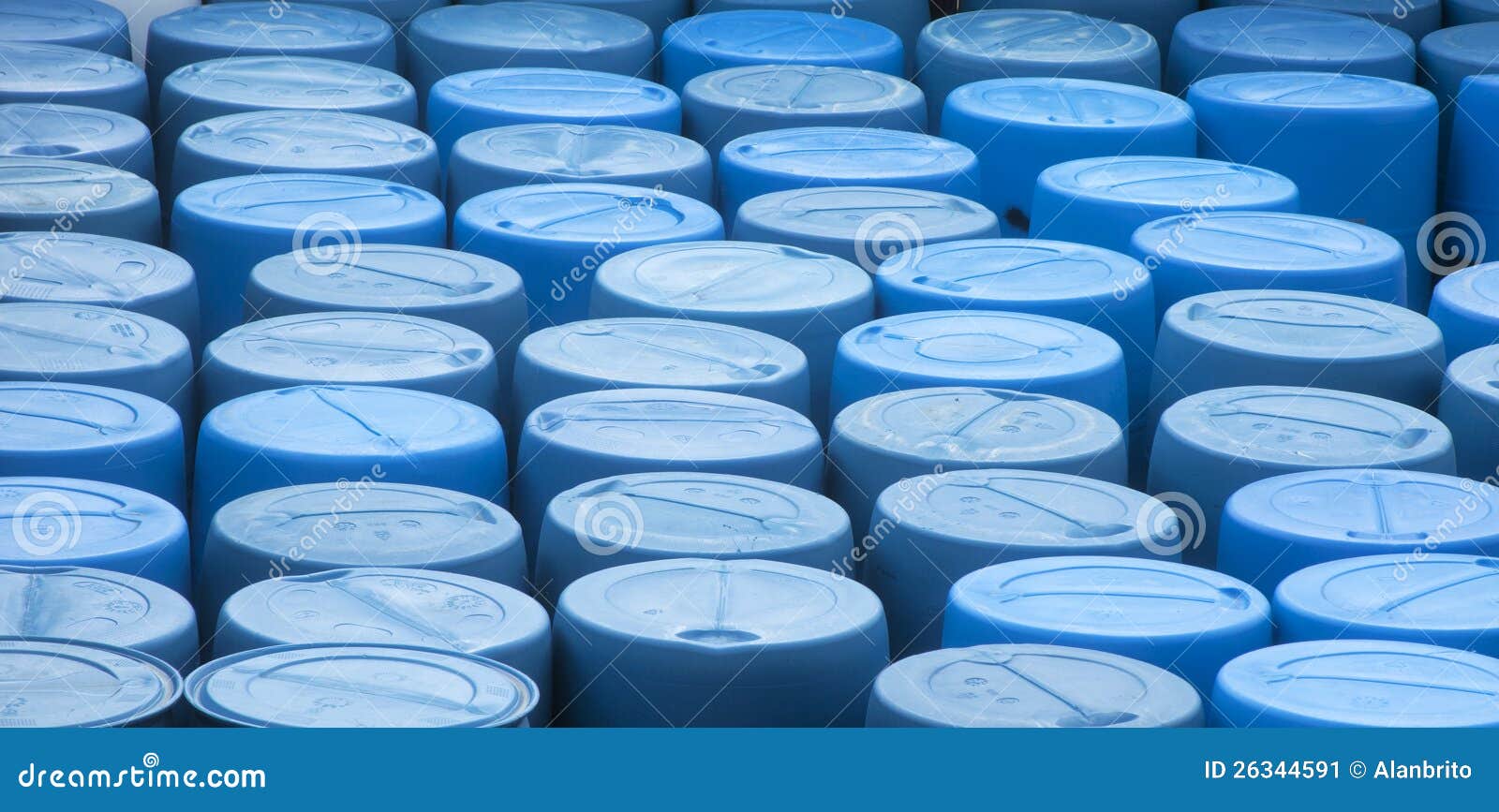 Group of blue containers stock image. Image of shape - 26344591