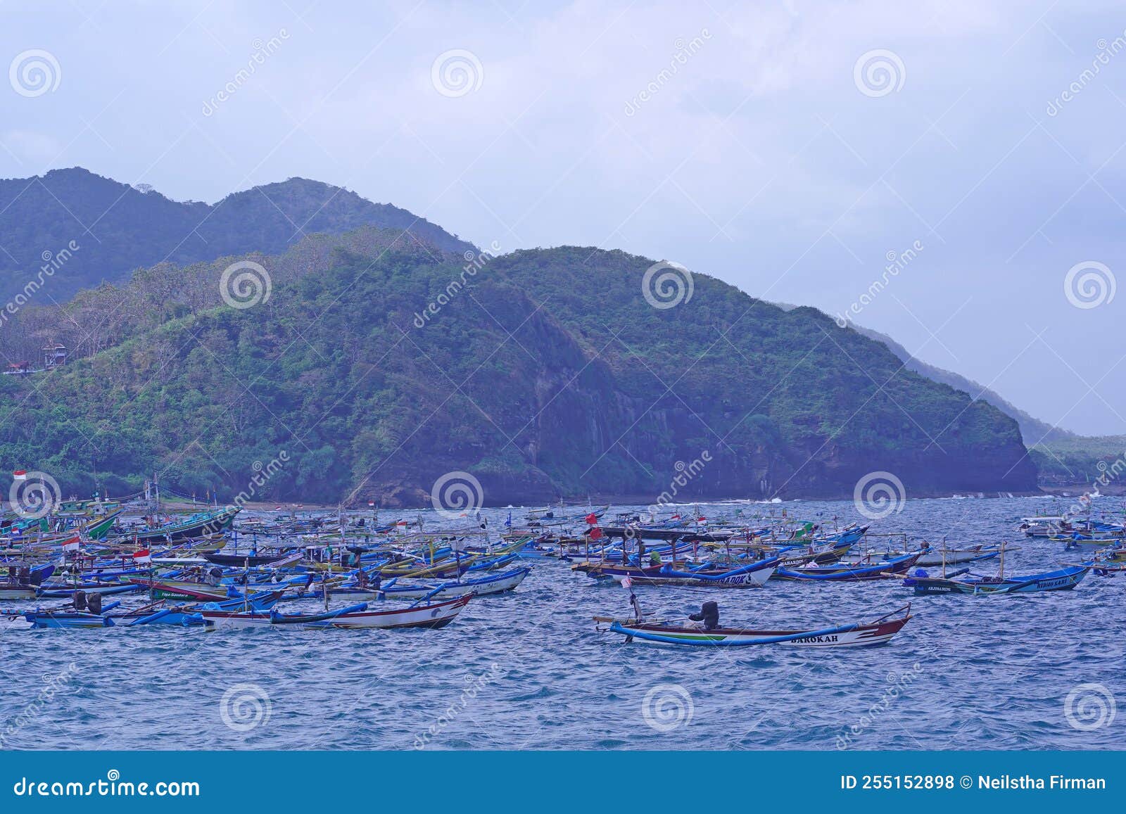 Group of Boats on the Beach Stock Photo - Image of vacation, landscape ...