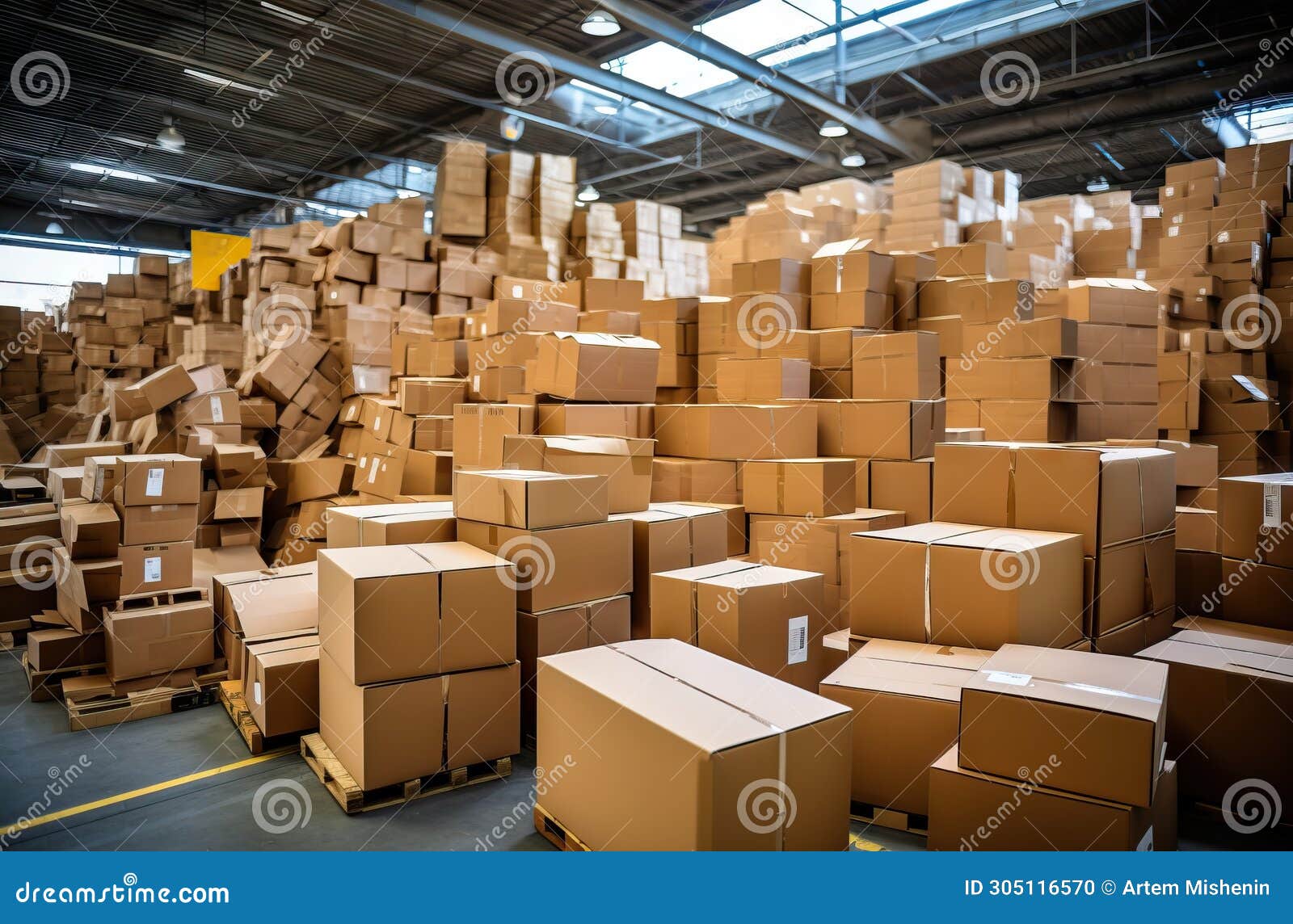 A Group of Boxes is Piled Together. Stock Photo - Image of ...