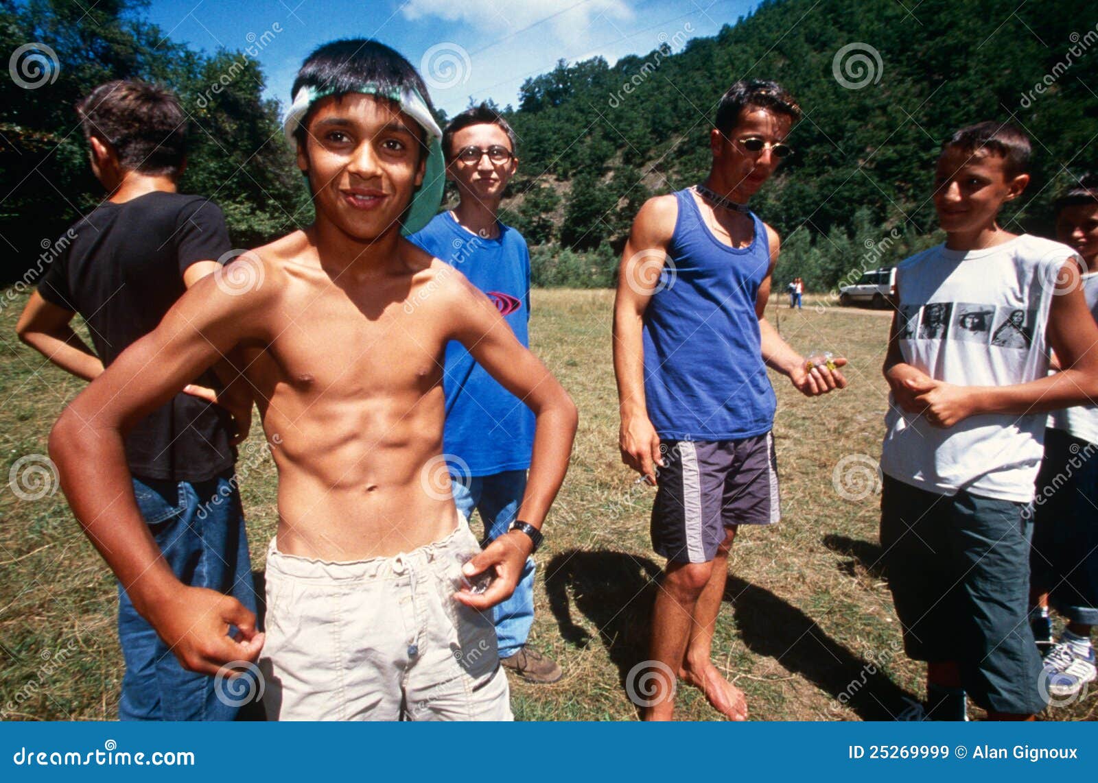 A group of boys in Kosovo. editorial stock image. Image of outside ...